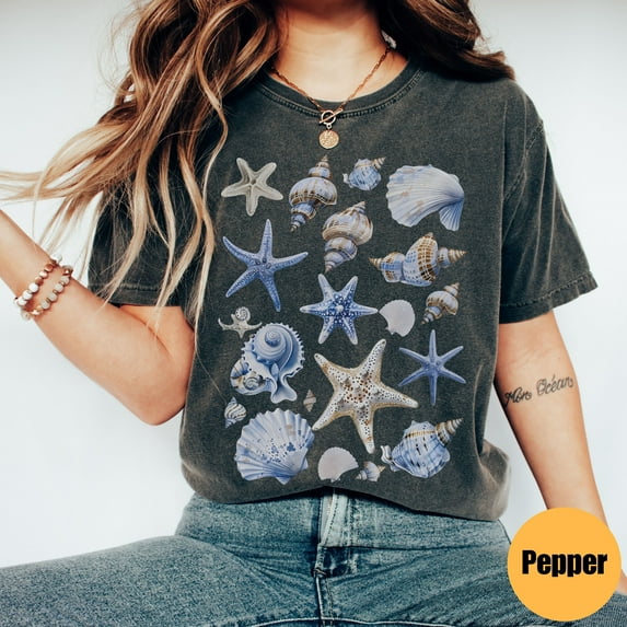 Sea Shell Shirt Beach Shirt Ocean Shirt Summer Shirt Sea Shell Lover ...
