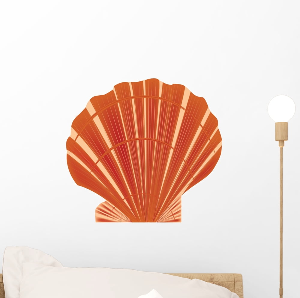 Sea Shell Vector Wall Mural by Wallmonkeys Peel and Stick Graphic (12 ...