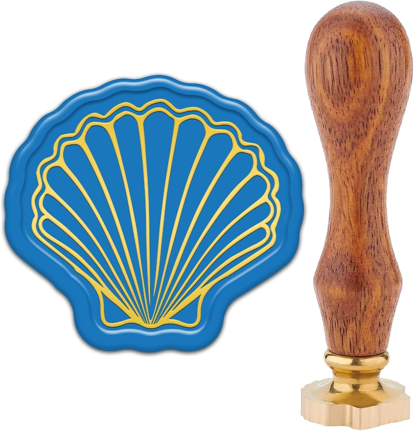 Sea Shell Wax Seal Stamp Ocean Wax Stamps Summer Holiday Beach Vintage ...