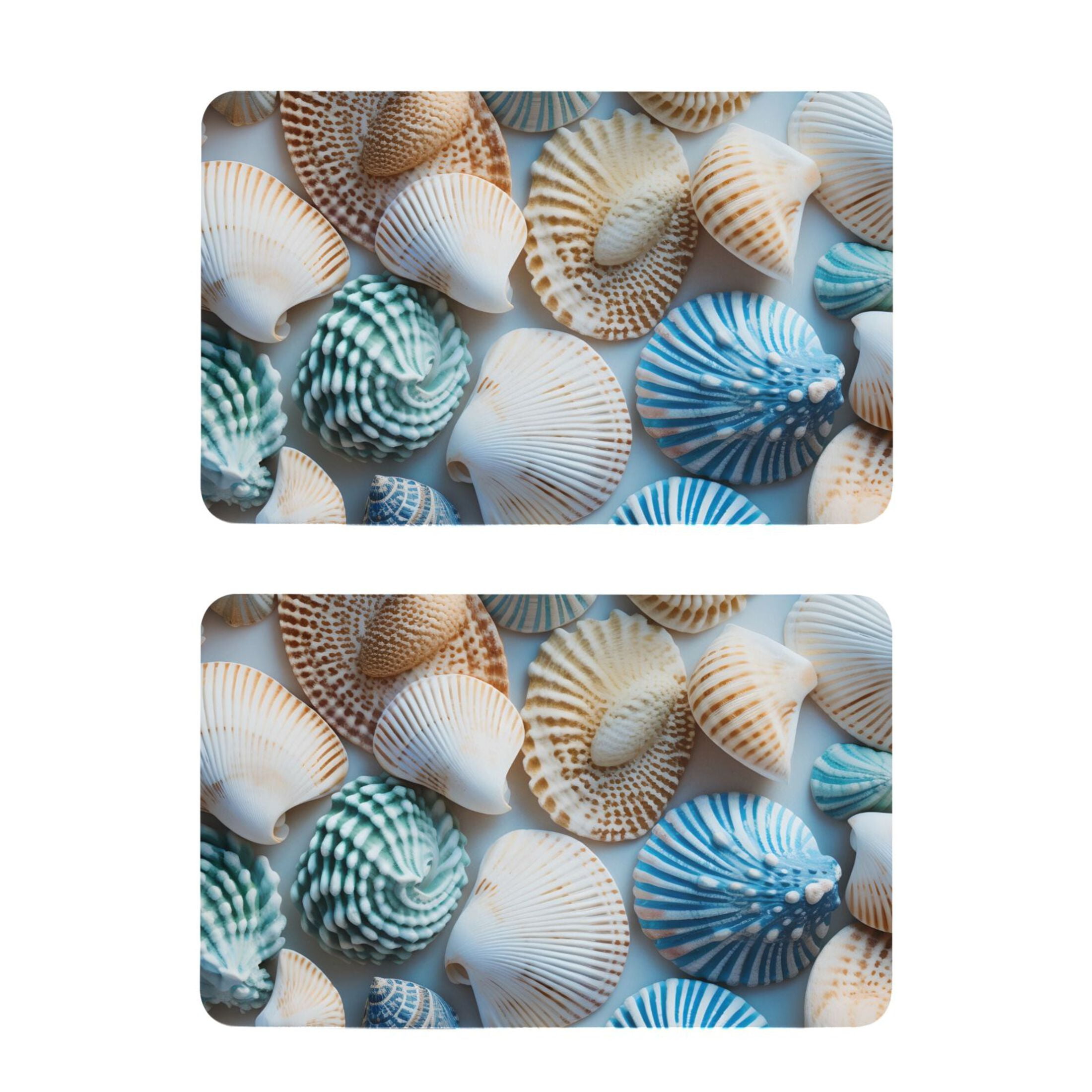 Sea Shells Blue Fridge Magnetic Sticker Refrigerator Magnets Kitchen ...