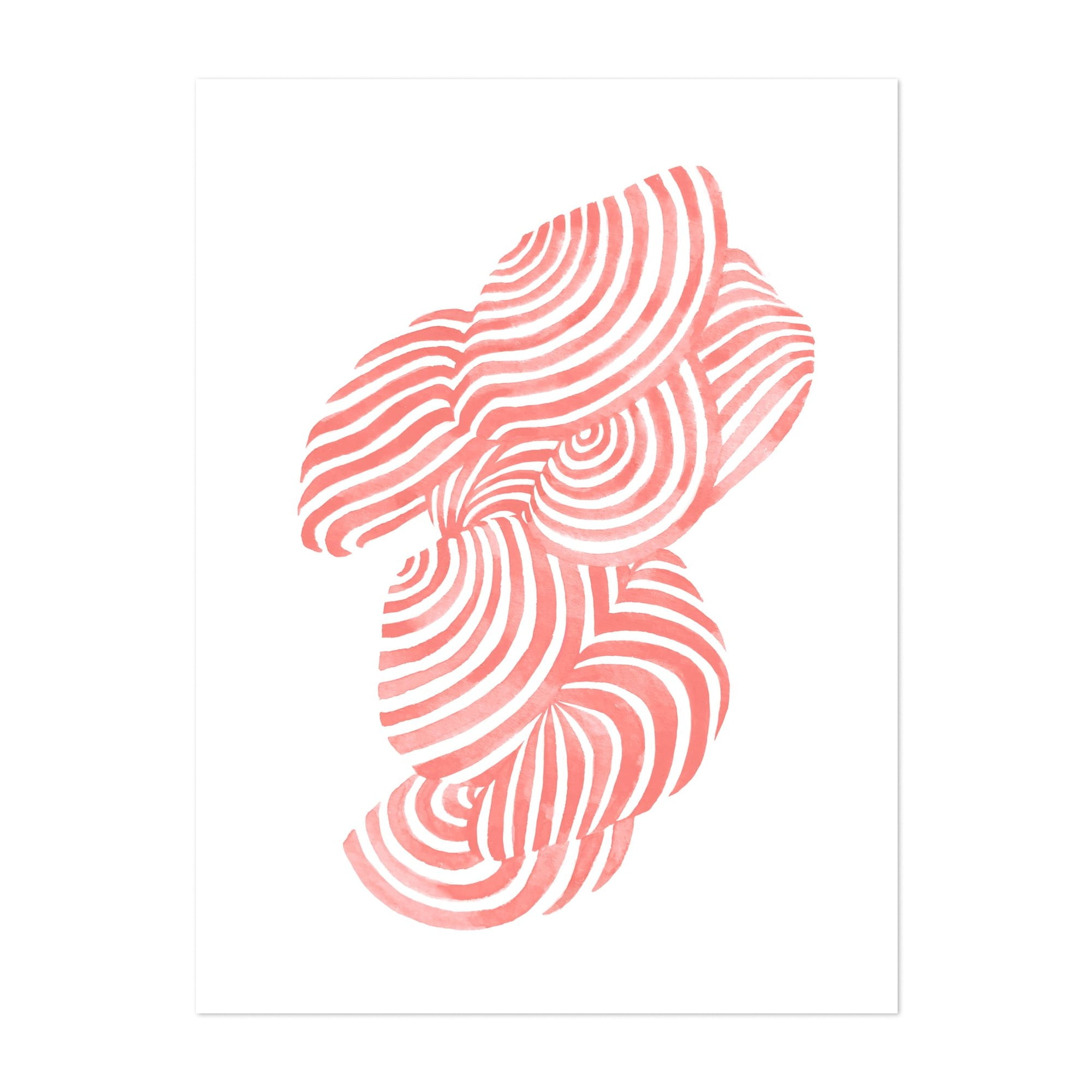 Sea Shells - Painting Abstract Minimalist Geometric Modern Art Pattern ...