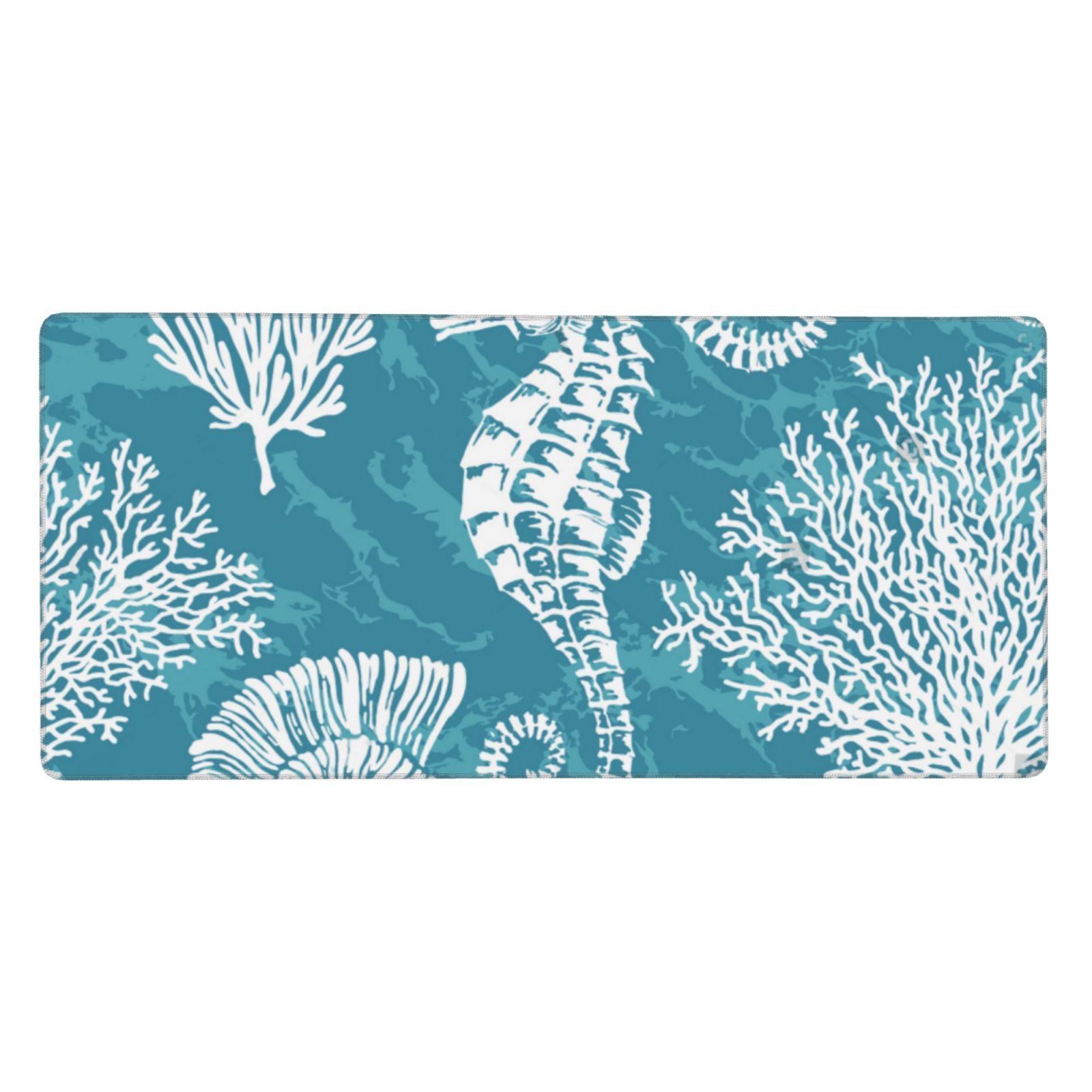 Sea Shells Seahorse Coral Mousepad Large Mouse Pad Desk Pad Computer ...