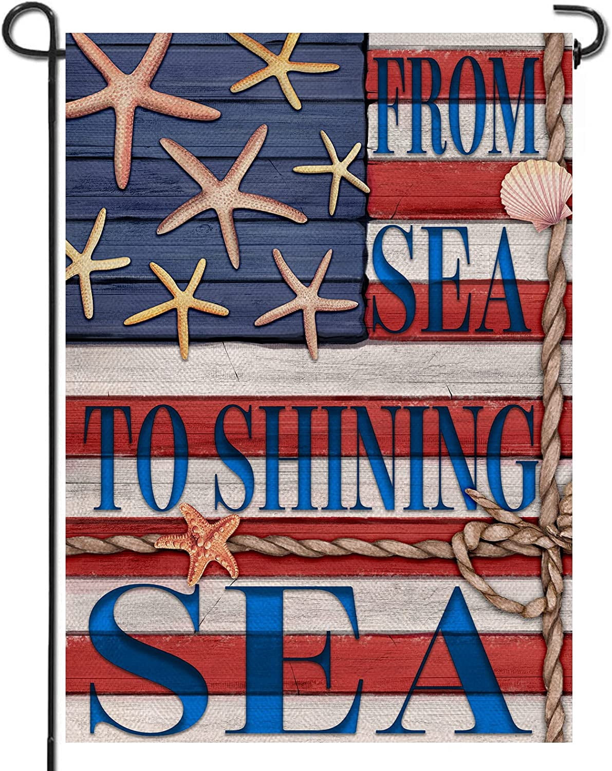 From Sea to Shining Sea American 4th of July Home Decorative Garden ...
