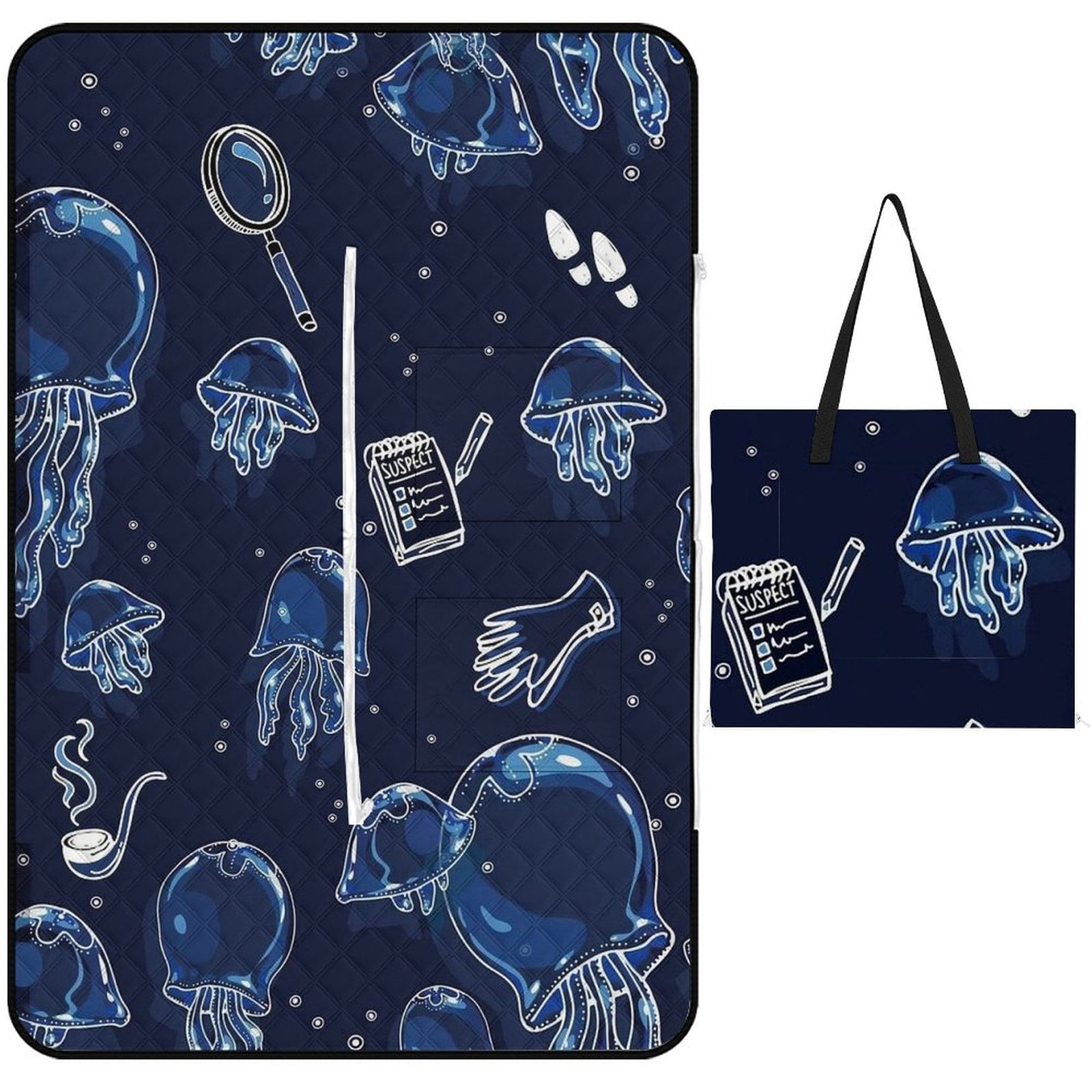 Sea Sketch Waterproof Beach Mat Folding Mattress Portable Lightweight ...