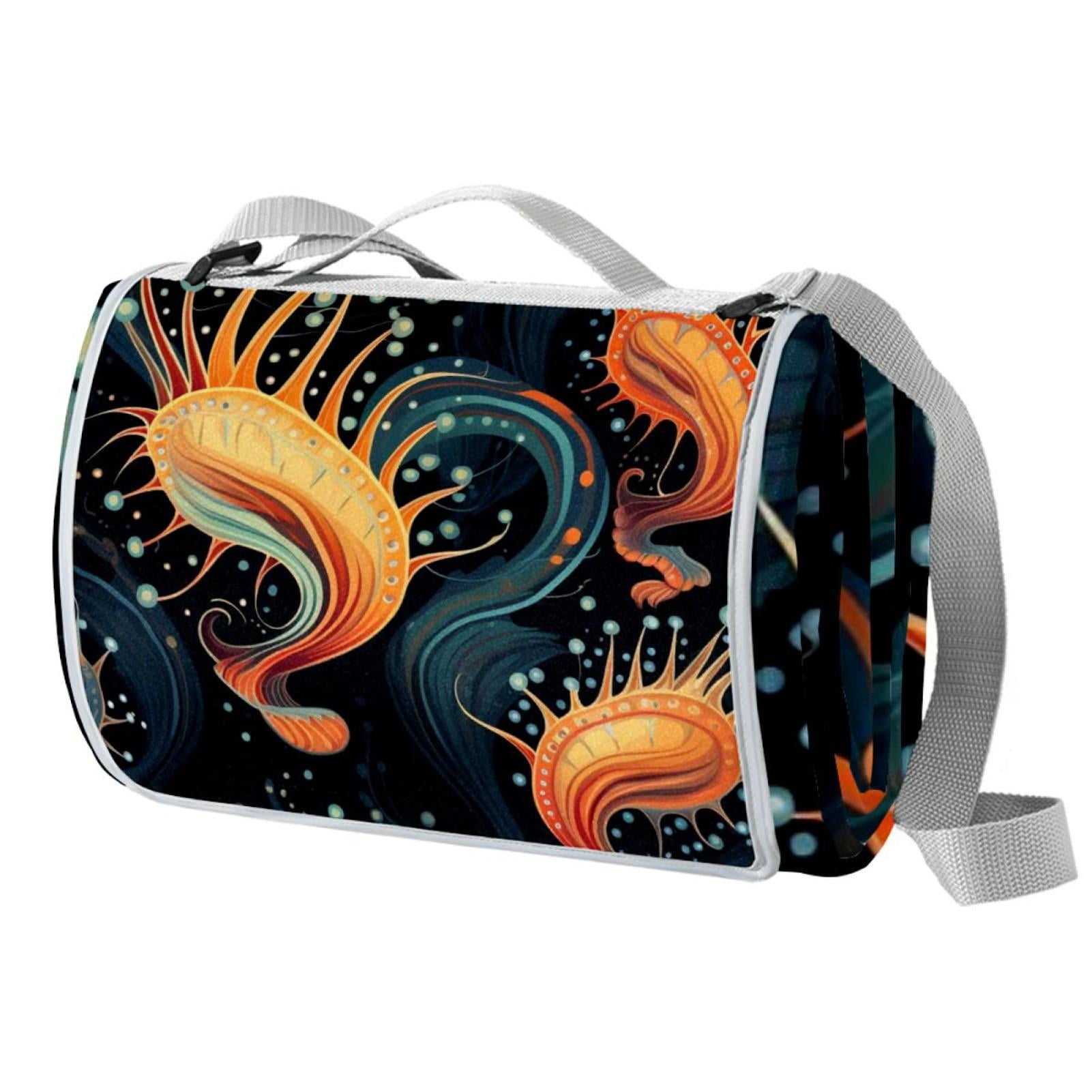 Sea Slug Canvas Picnic Blanket Outdoor Waterproof Mat with Carry Handle ...