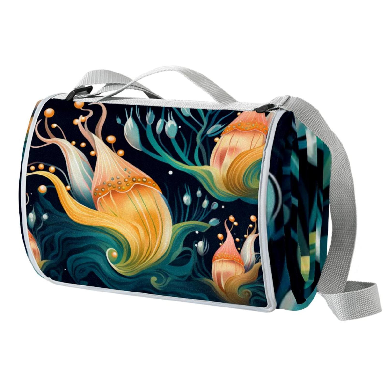 Sea Slug Canvas Picnic Blanket Waterproof Outdoor Mat for Beach, Park ...