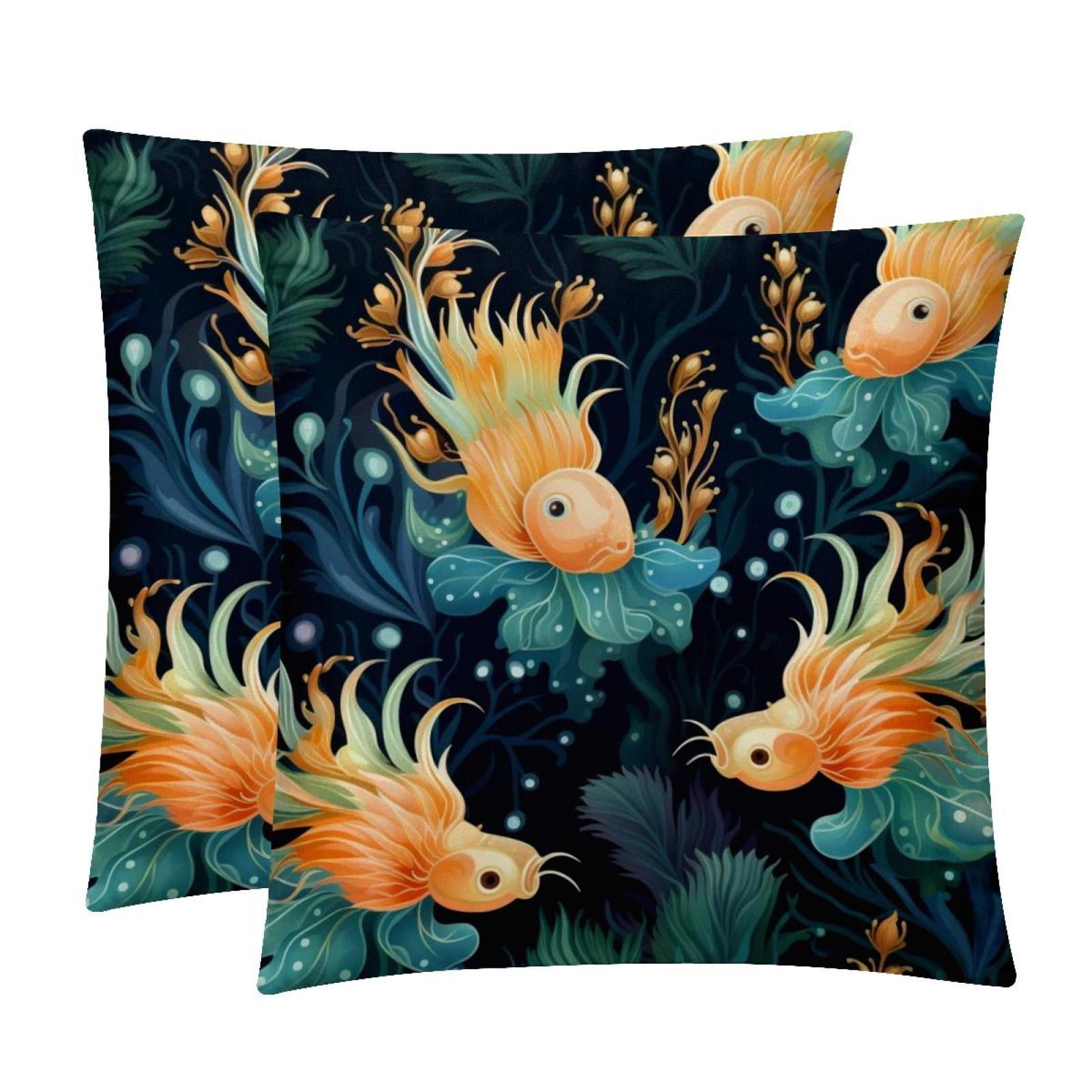Sea Slug Covers Set of 2, Unique Patterns, 16x16 18x18 20x20 Inches for ...
