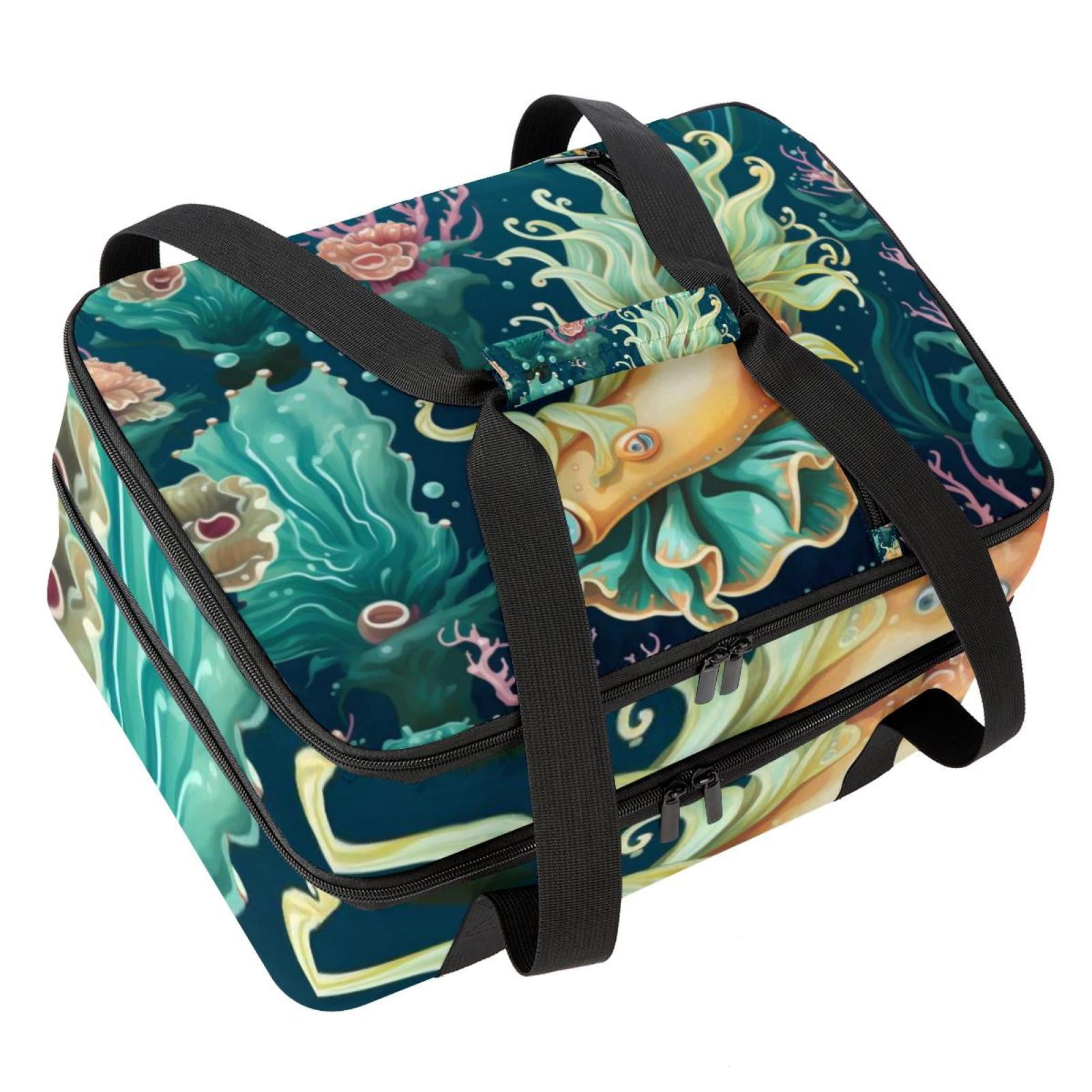 Sea Slug Double Layered Insulated Lunch Bag with Two Compartments ...