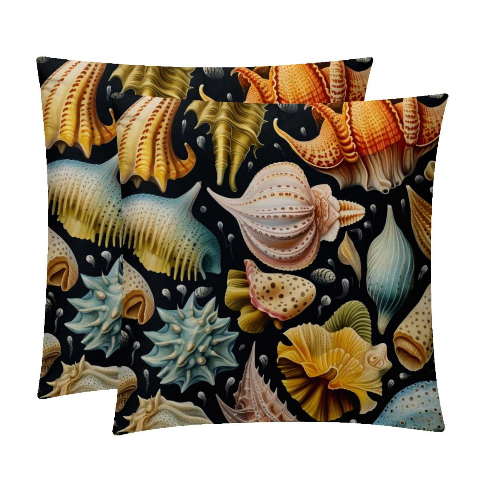 Sea Slug Elegant Velvet Covers - Set of 2, Decorative Bed Pillow Cases ...