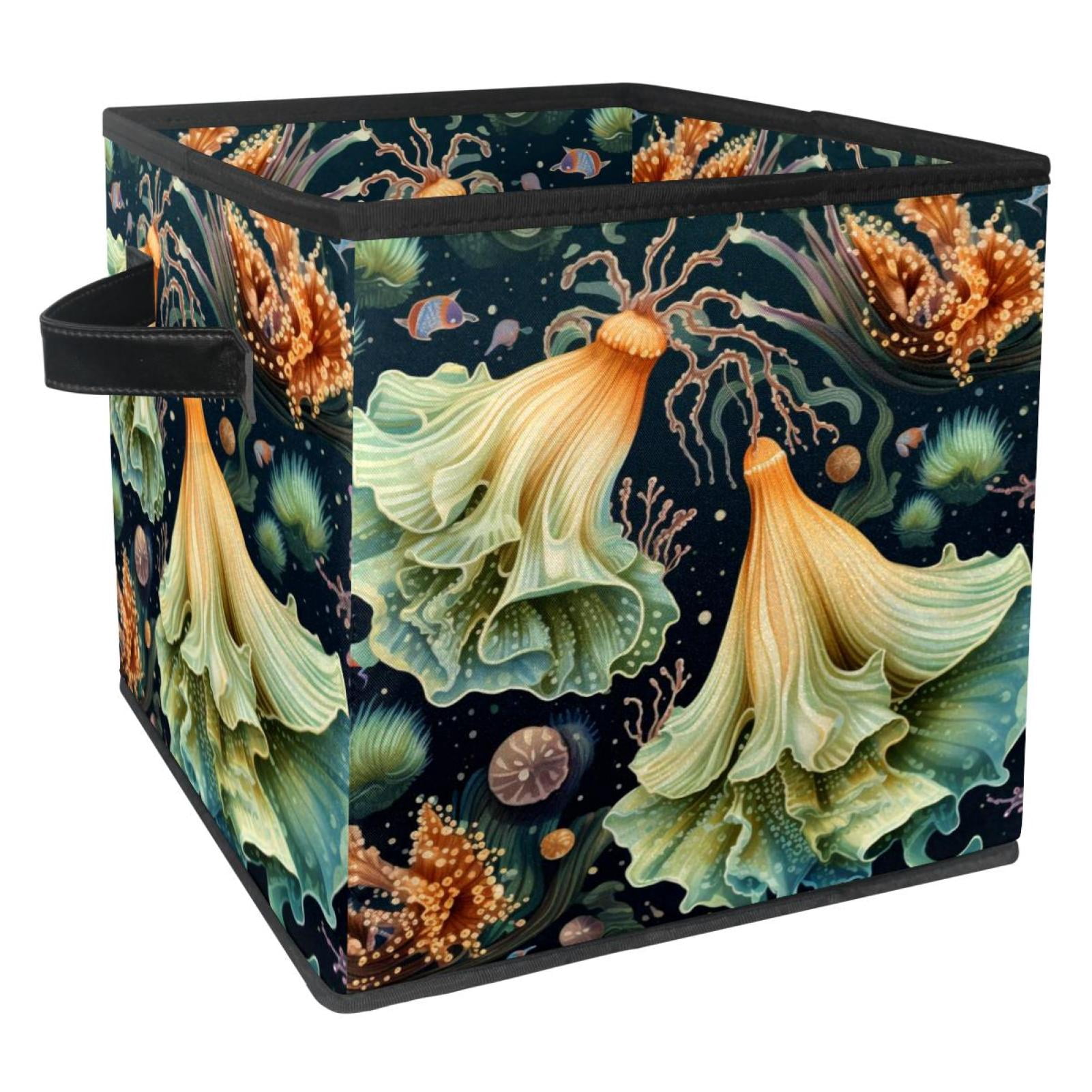 Sea Slug Foldable Clothes Storage Bin Cube Organizer with Handle, 10.8 ...