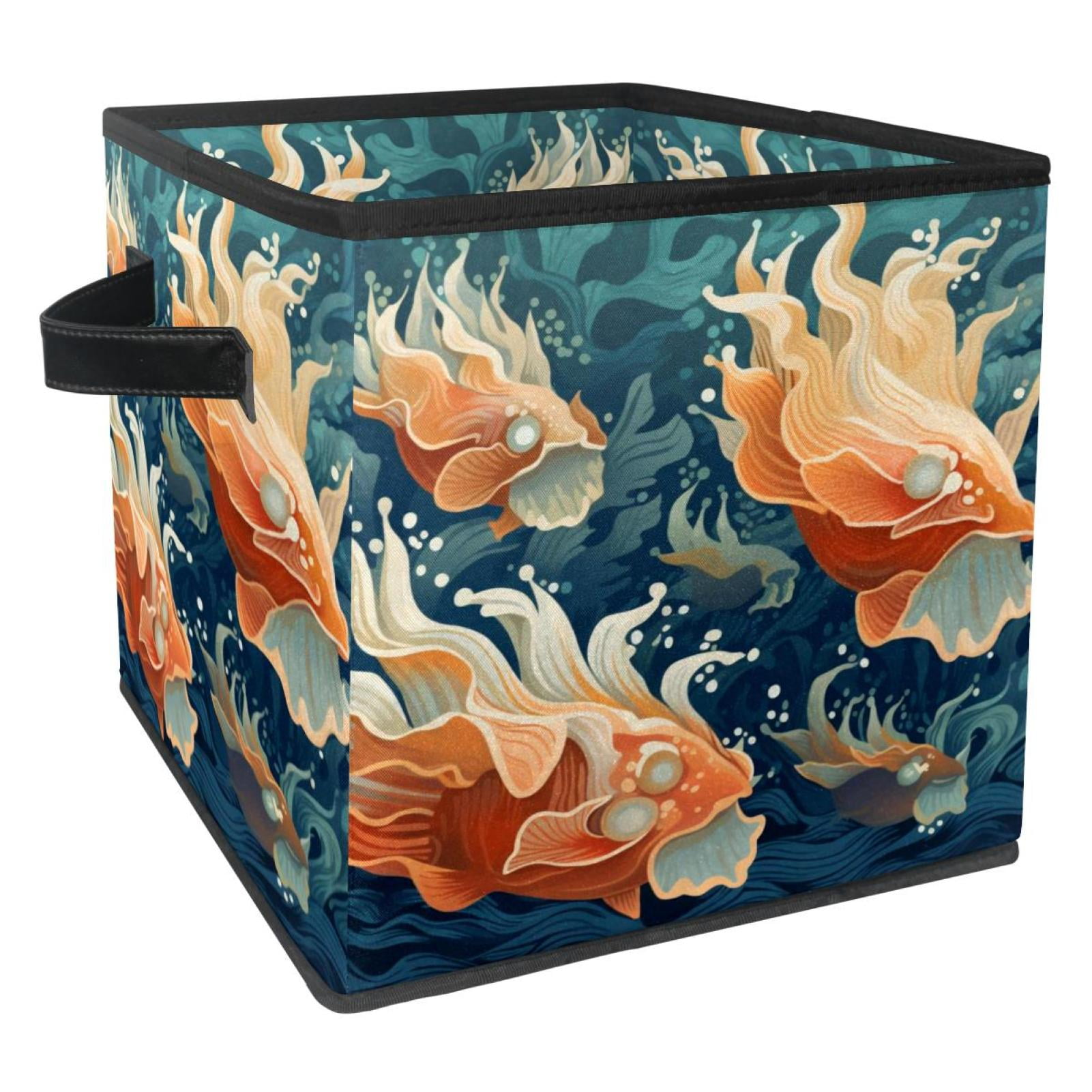 Sea Slug Foldable Clothes Storage Toy Box Storage Basket with Handle 10 ...