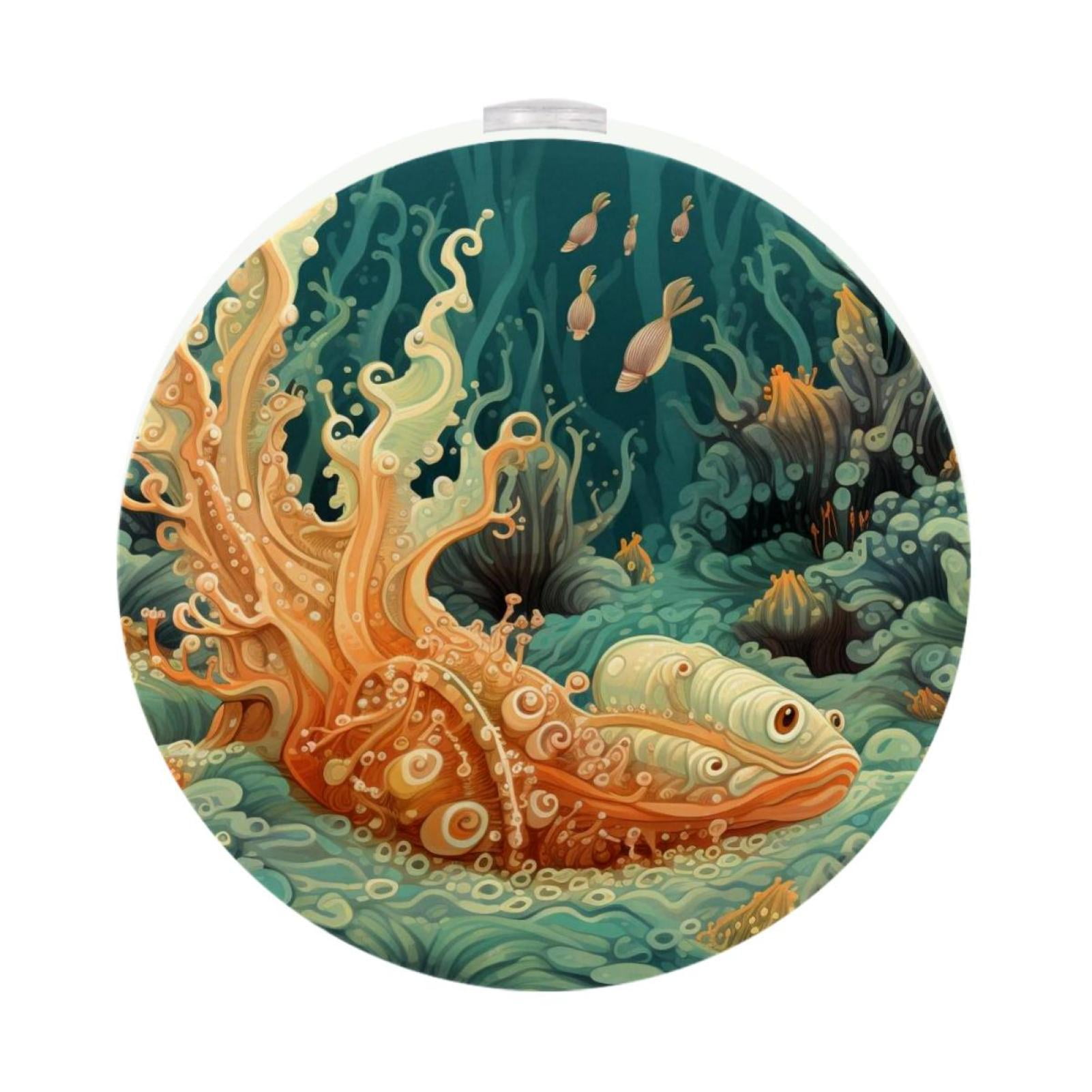 Sea Slug LED Round Night Light-2PCS: Compact and Energy-Efficient ...