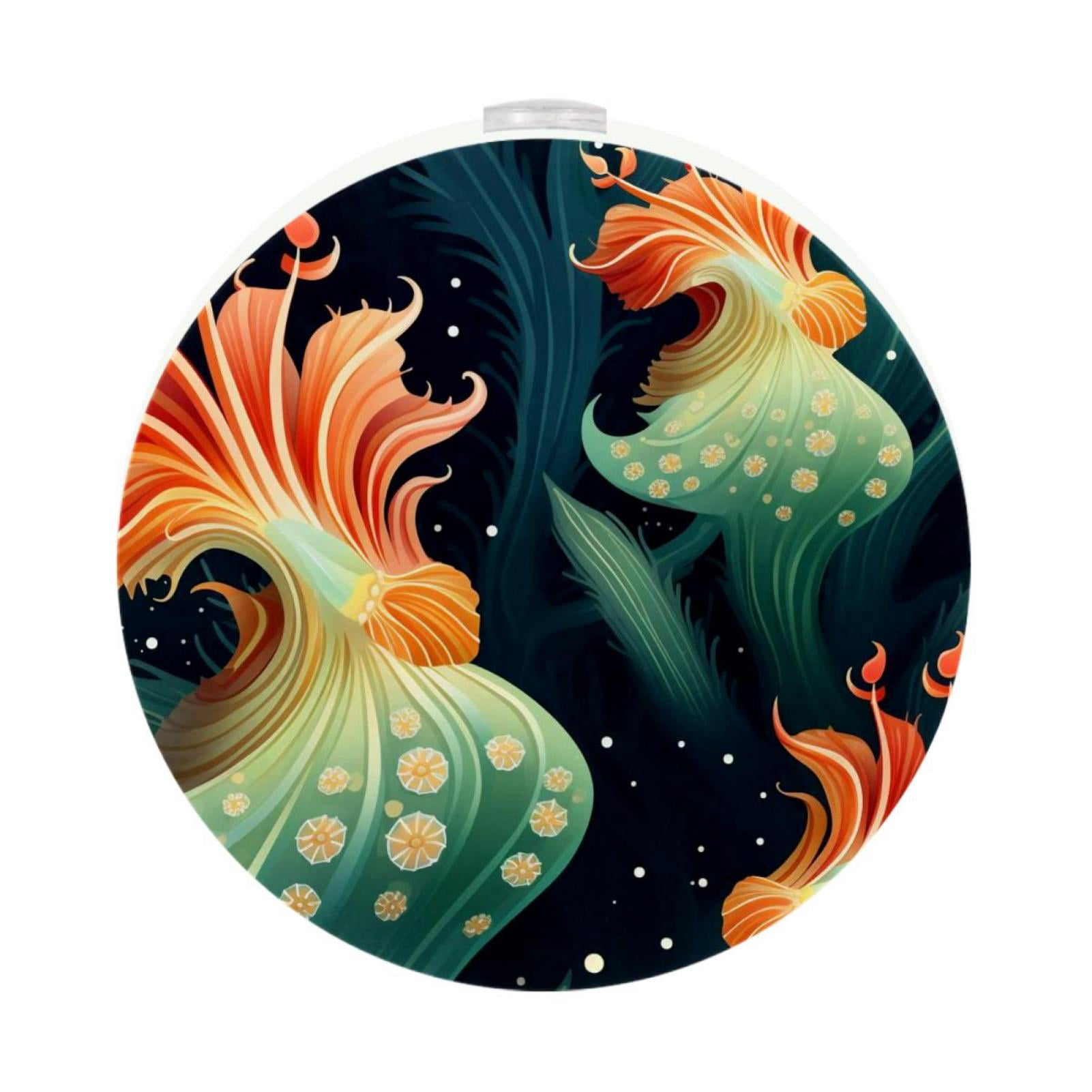 Sea Slug LED Round Night Light 2PCS - Motion Sensor Activated Soft Glow ...