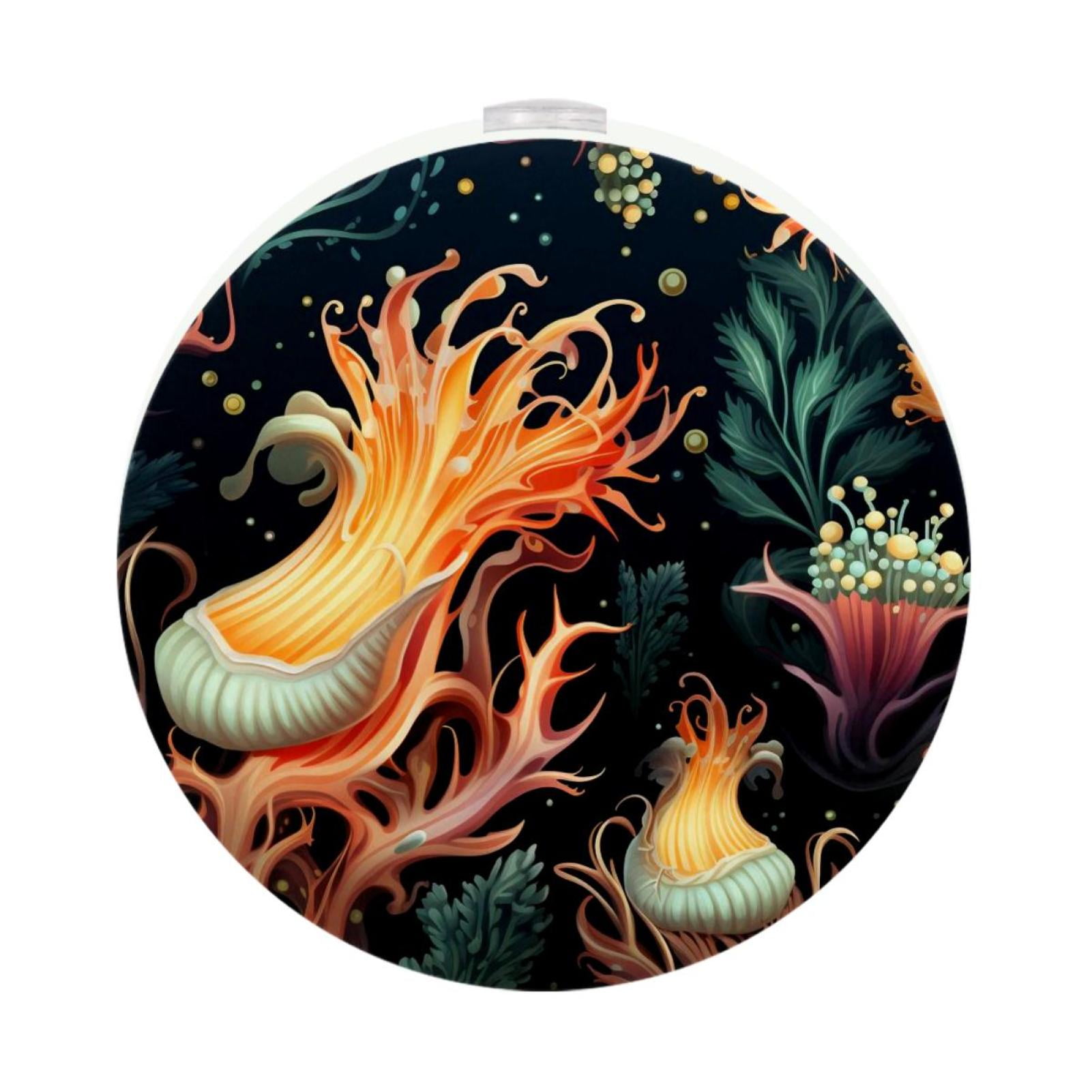 Sea Slug LED Round Night Light 2PCS - Small Nightlights with Soft Glow ...