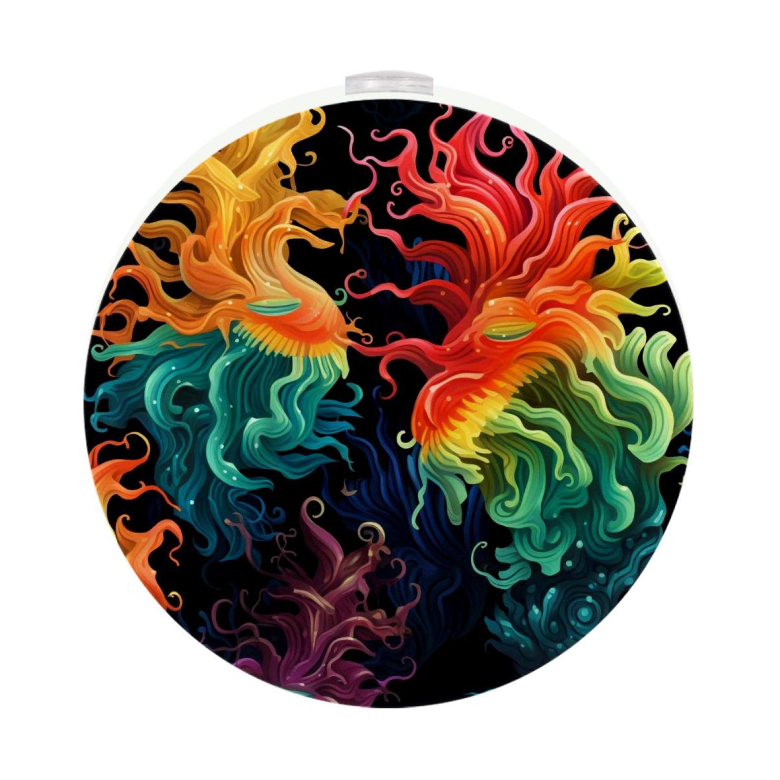 Sea Slug LED Round Night Light-2PCS Ultra Bright Candle Battery Powered ...