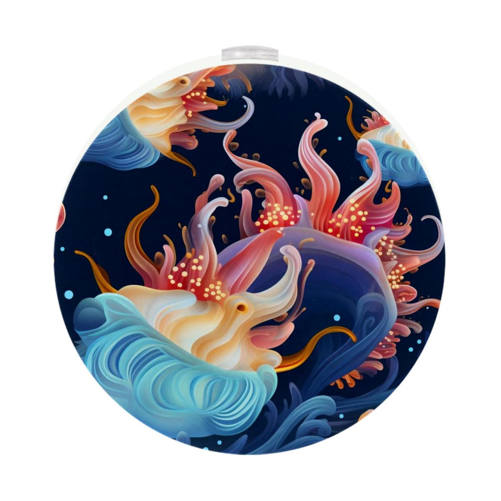 Sea Slug LED Round Night Light-2PCS for a Relaxing and Safe Ambiance in ...