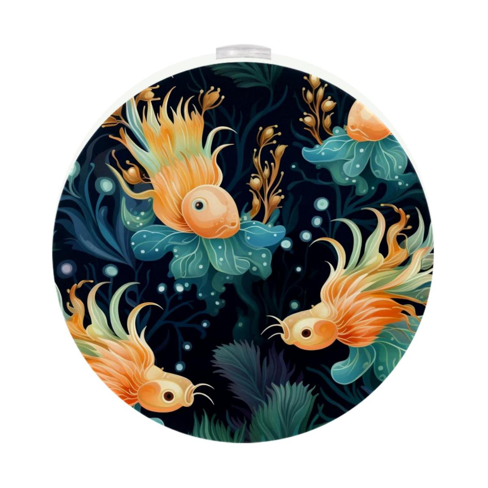 Sea Slug Led Round Night Light-2pcs, Gentle Glow Plug in Wall Lamp for ...