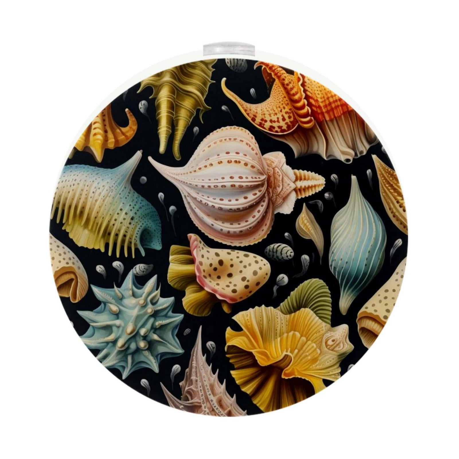 Sea Slug Led Round Night Light-2pcs Set, Battery Powered Mini Portable ...