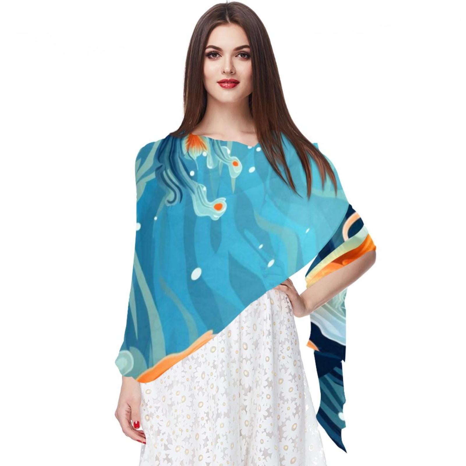 Sea Slug Light and Breathable Chiffon Yarn Silk scarf for Women ...
