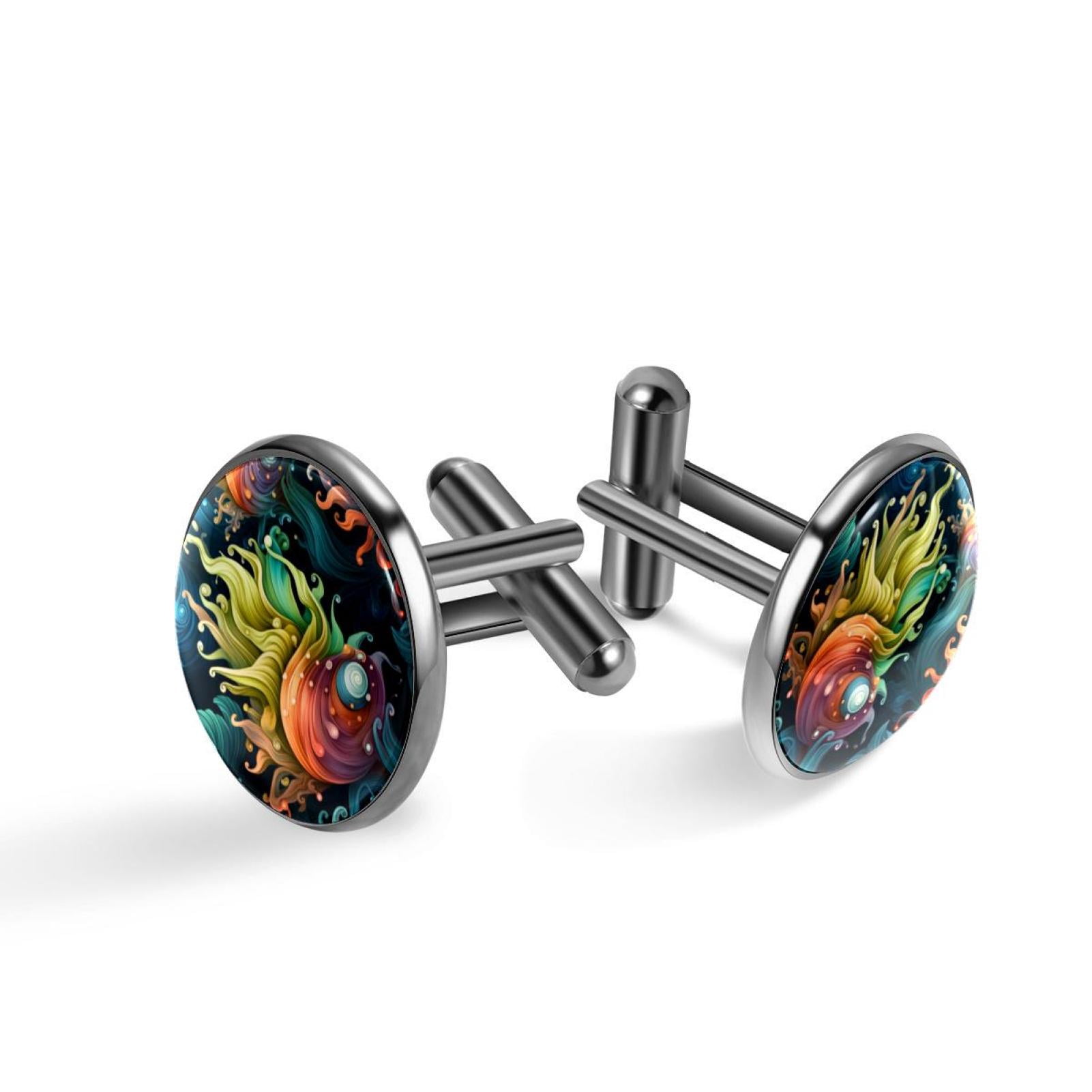 Sea Slug Men's Stainless Steel Cufflink Set for Formal Attire and ...
