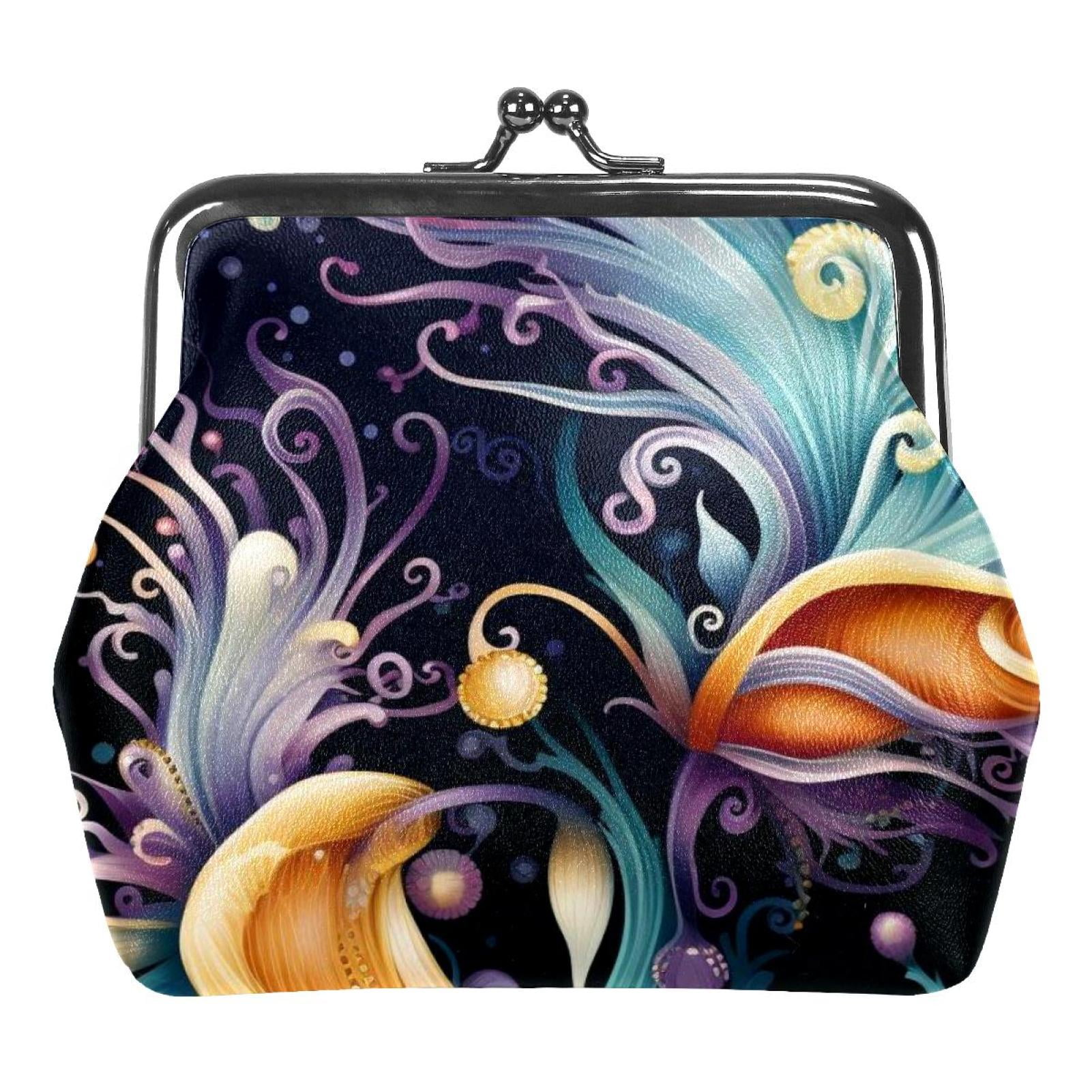 Sea Slug Minimalist Coin Purse 0.7 Microfiber Zinc Alloy Jaws 4.3x4.7 ...