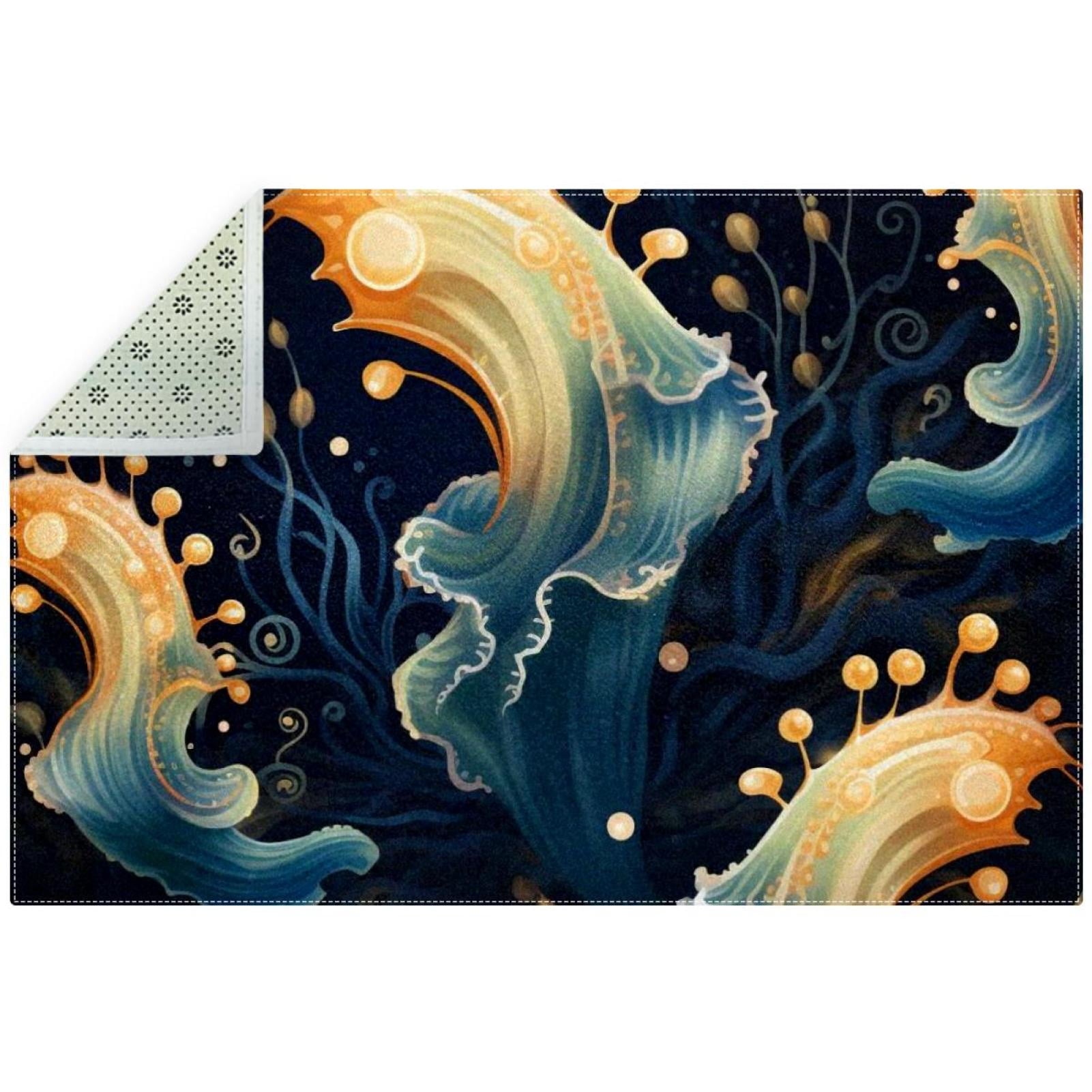 Sea Slug Office Mat with Right-Angle Design - Polyester Floor Mat for ...