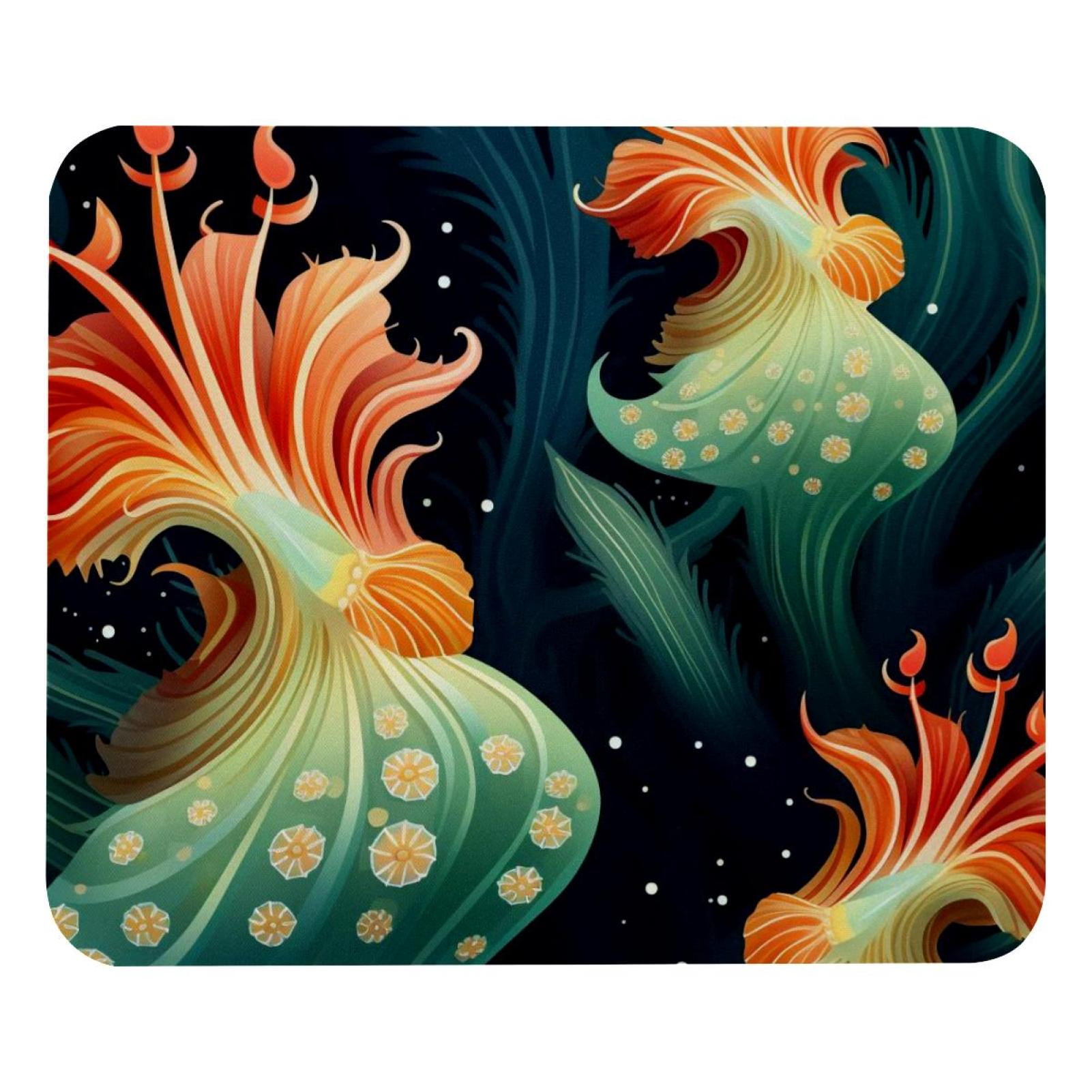 Sea Slug Pattern Mousepad Square Thickness 2mm Desk Mat Office Home Use ...