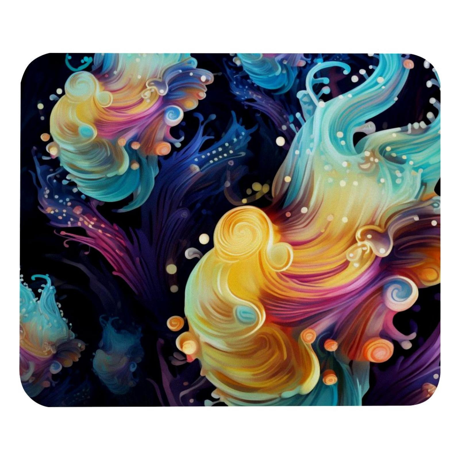 Sea Slug Pattern Mousepad Square Thickness 2mm Desk Mat Office Home Use ...