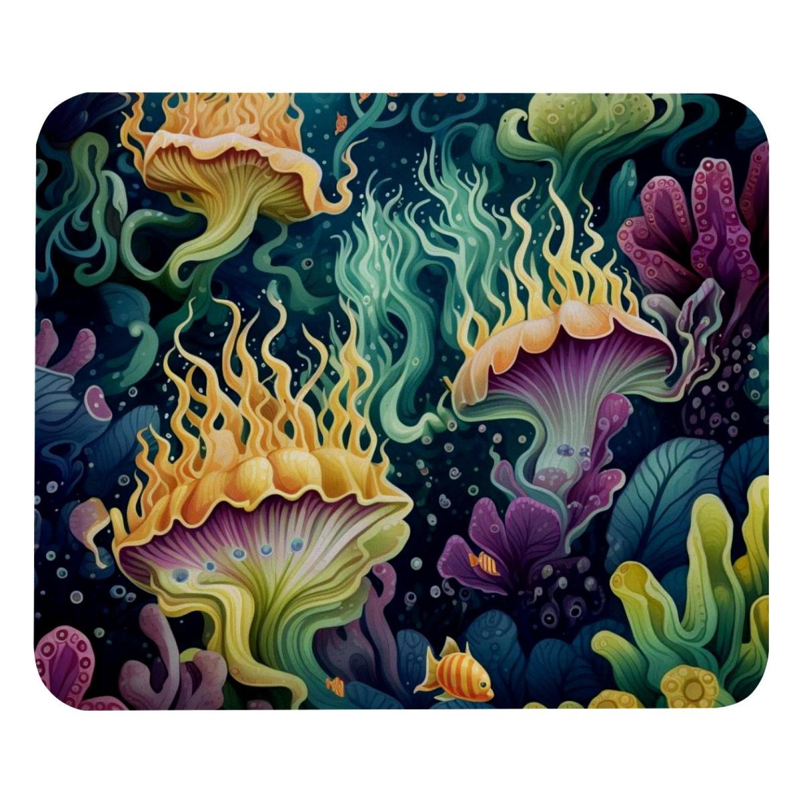 Sea Slug Pattern Mousepad Square Thickness 2mm Desk Mat Office Home Use ...