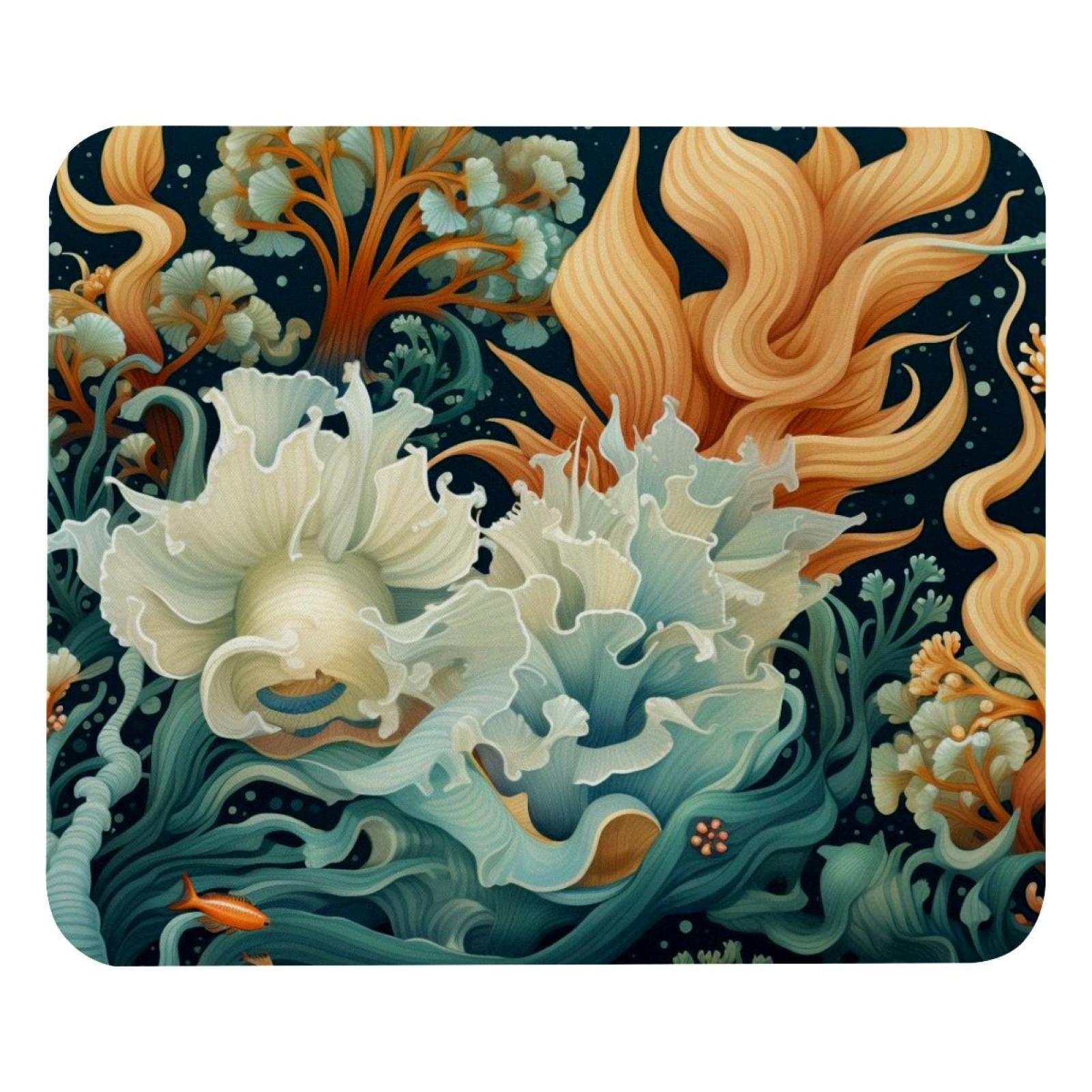 Sea Slug Pattern Mousepad Square Thickness 2mm Desk Mat Office Home Use ...