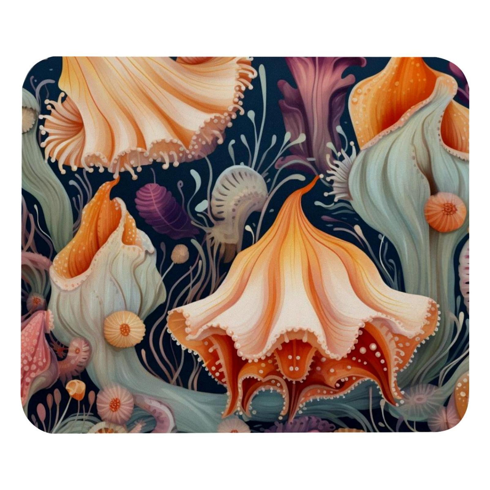 Sea Slug Pattern Mousepad Square Thickness 2mm Desk Mat Office Home Use ...
