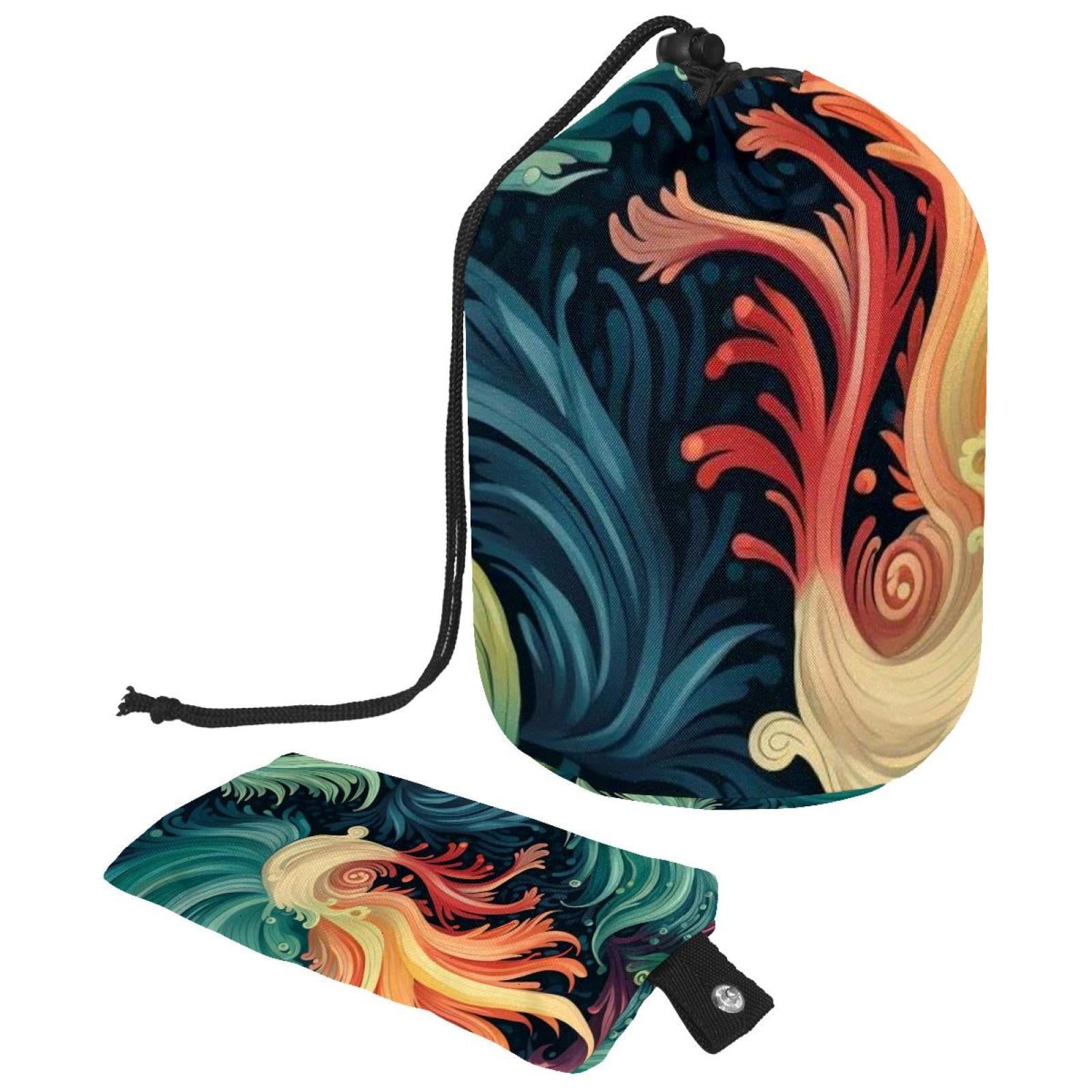 Sea Slug Portable Drawstring Foldable Travel Laundry Bag with Mesh Bags ...