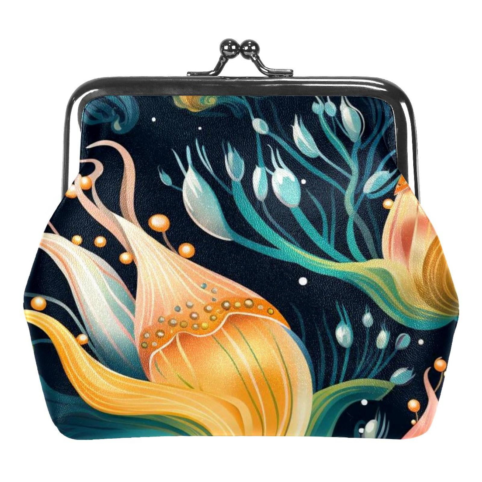 Sea Slug Premium Microfiber Coin Purse with Zinc Alloy Jaws - Stylish ...