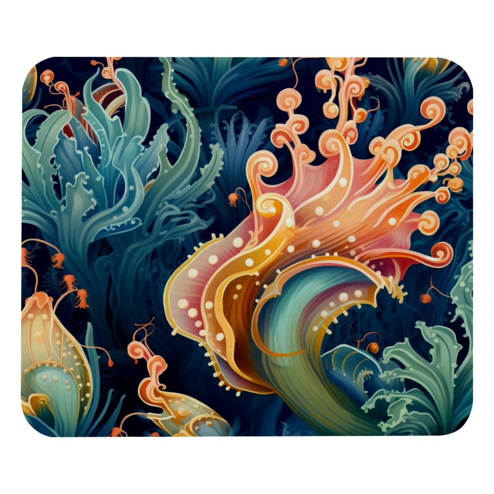 Sea Slug Printed Square Mouse Pad, 8.3x9.8 Inch Non-Slip Rubber Bottom ...