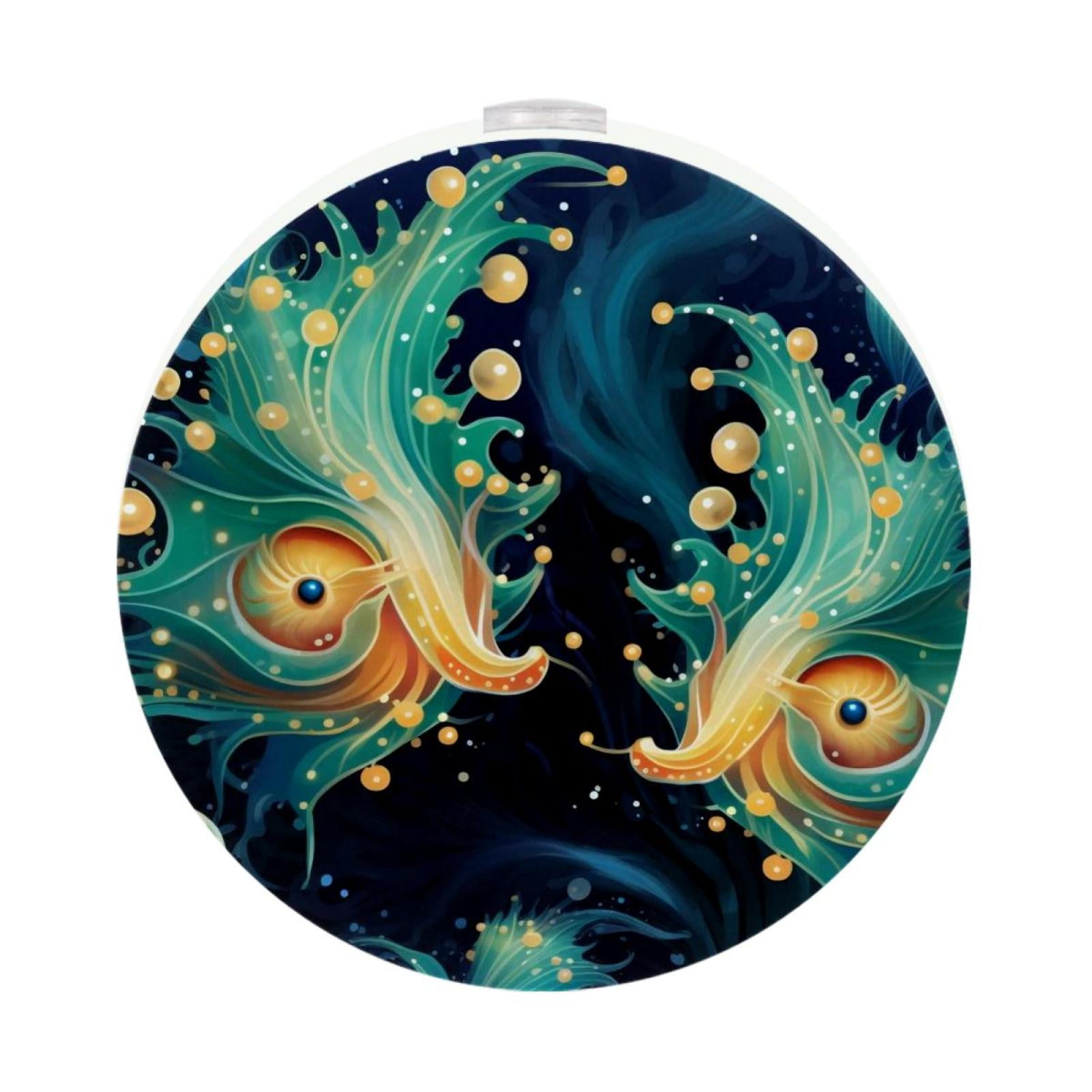 Sea Slug Set of 2 LED Round Night Lights for Brightening up your Space ...