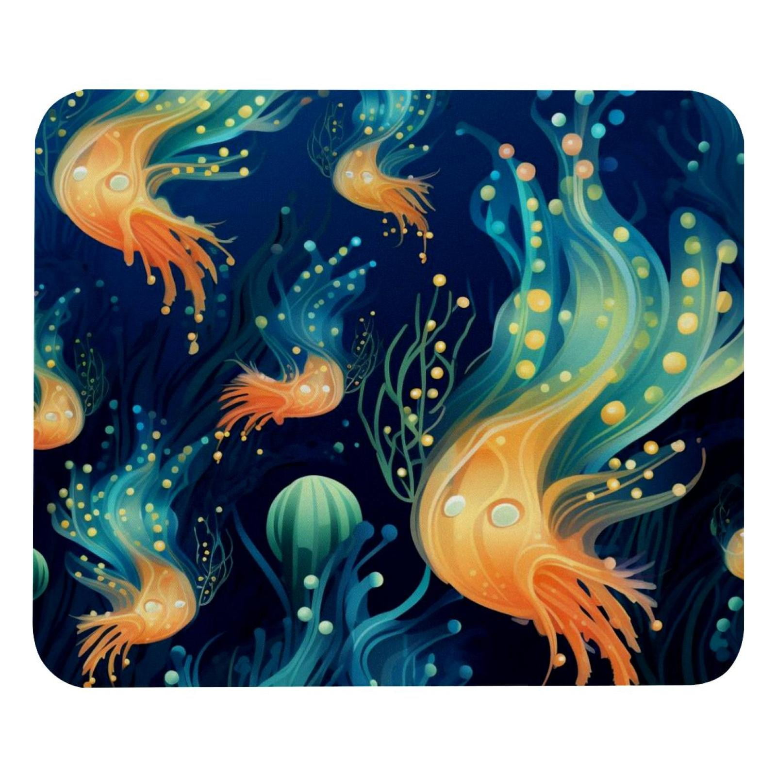 Sea Slug Square Desk Mat Gaming Mouse Pad, 8.3x9.8 Inch Non-Slip Rubber ...