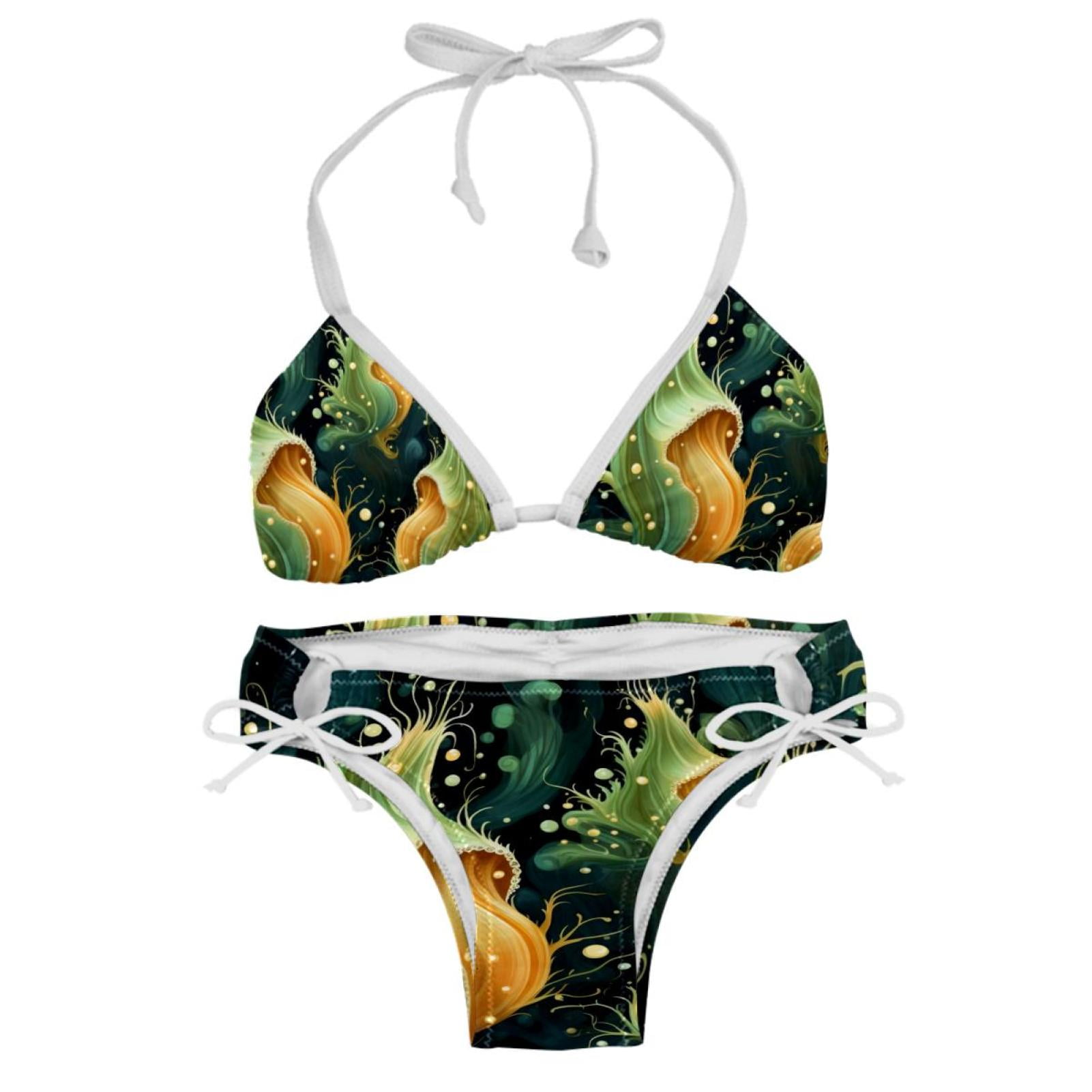 Sea Slug Swimming Suits Women Bikini Sets, Detachable Sponge, Adjustable Strap, Two-Pack - Ideal ...