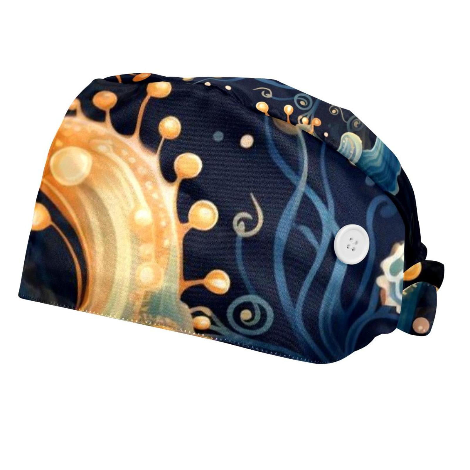 Sea Slug Working Cap with Button, Cotton Working Hat Sweatband for Men ...