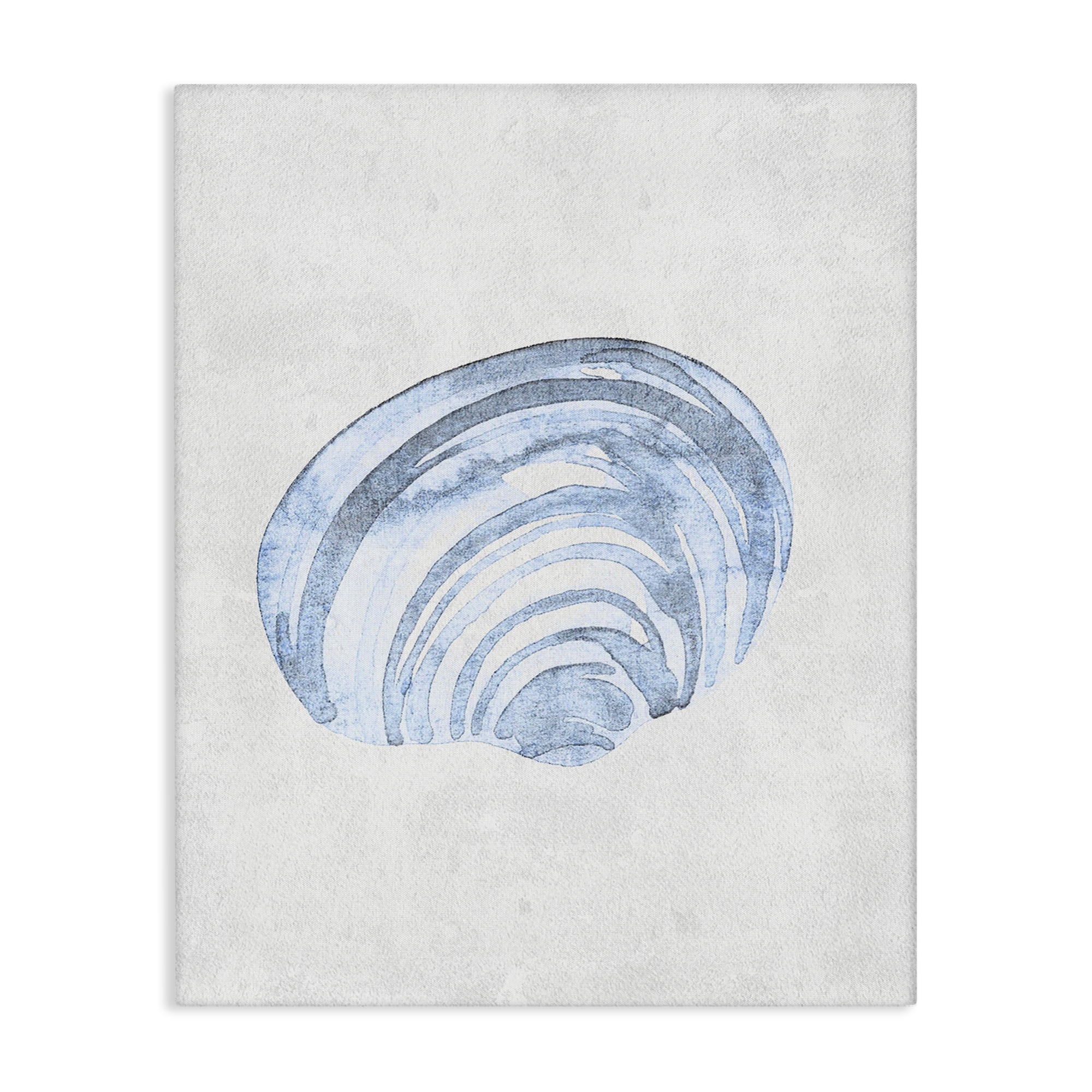Stupell Industries Sea Snail Subtle Blue Canvas Wall Art, design by ...