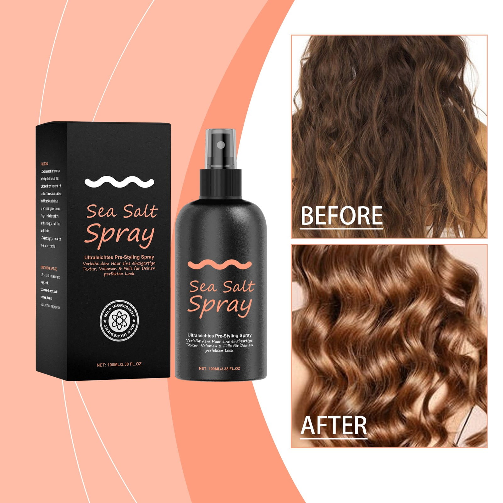 Sea Spray, Texturizing Sea Spray, Sea Spray Hold for Hair, Curl and ...
