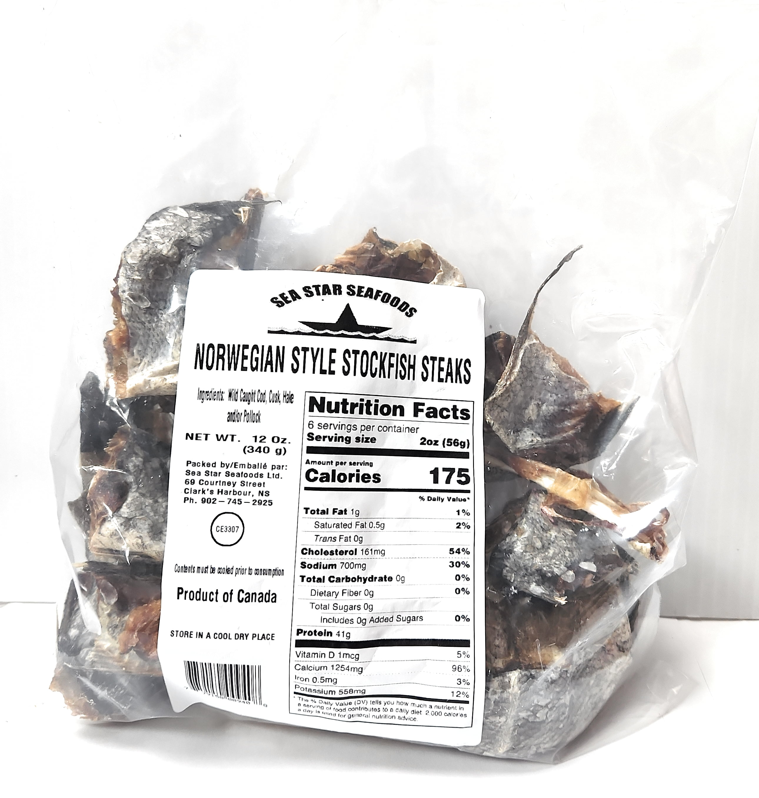 Sea Star Norwegian Style Stockfish Steaks Net Weight 12oz/340g ...