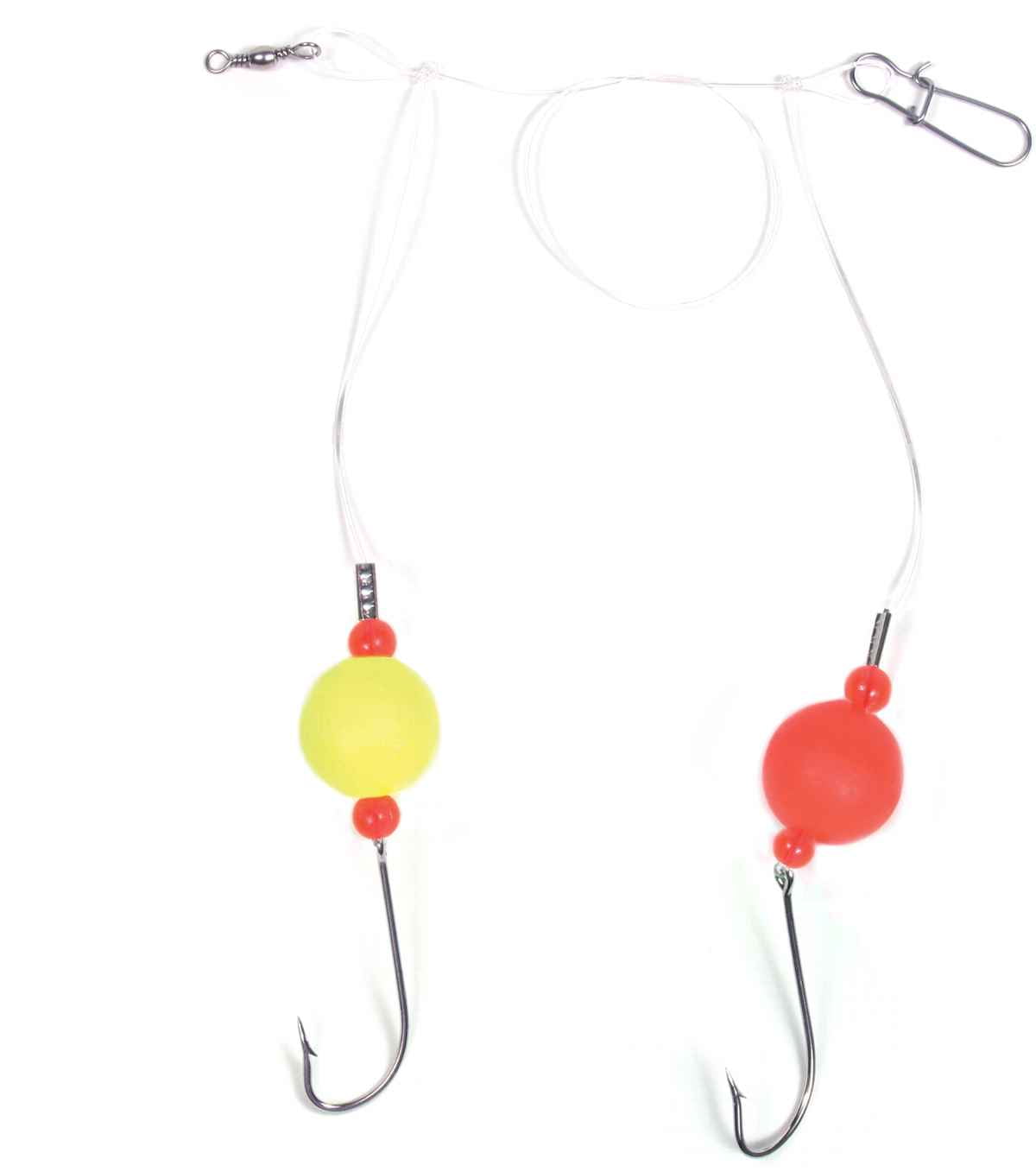 Sea Striker Bluefish Fireball Rig, 1" Red & Yellow Floats, 40Lb Mono, 3 ...