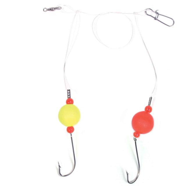 Sea Striker DT1 Bluefish Fireball Rig, 1" Red & Yellow Floats, 40Lb ...