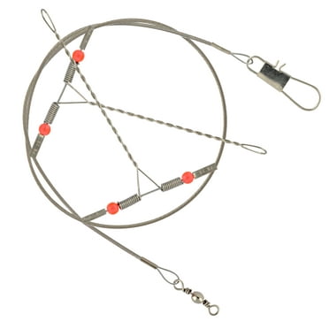 Sea Striker Fireball Bluefish Double Drop Fishing Rig, 3/4" Red ...