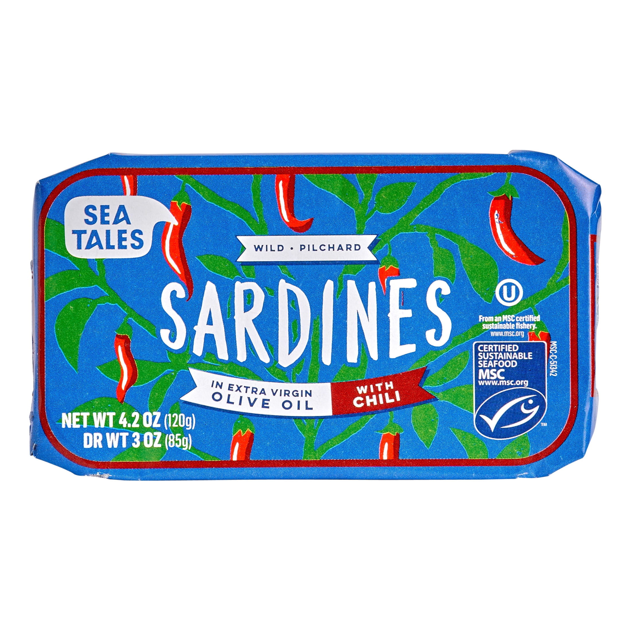 Sea Tales Sardines MSC in olive oil with chili (hw) - Walmart.com