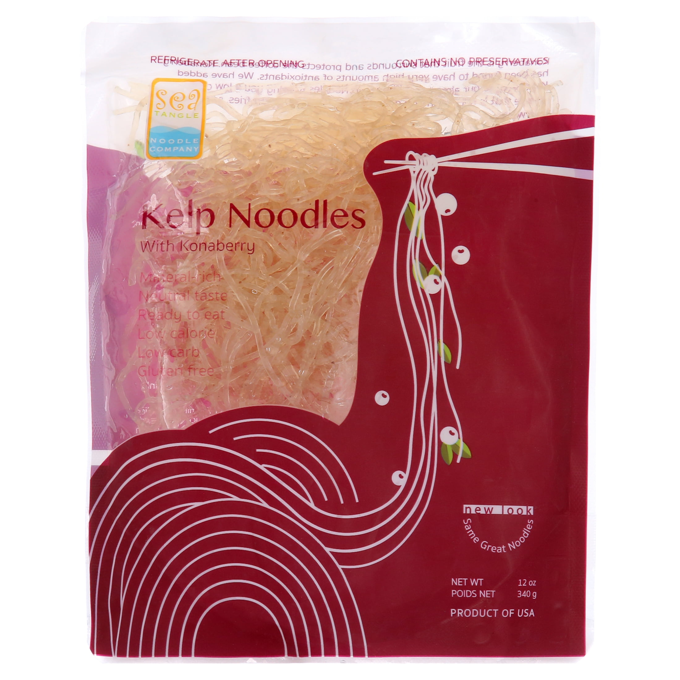 Sea Tangle Low Carb Kelp Noodles, Keto and Vegan Friendly, 12oz ... Sea Tangle Low Carb Kelp Noodles, Keto and Vegan Friendly, 12oz ...