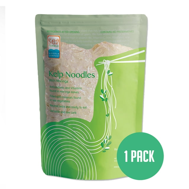 Sea Tangle Low Carb Kelp Noodles with Moringa, 12oz - Walmart.com