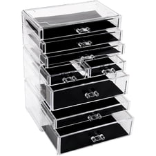 Acrylic Organizer Drawers for Beauty Storage and Makeup Organization