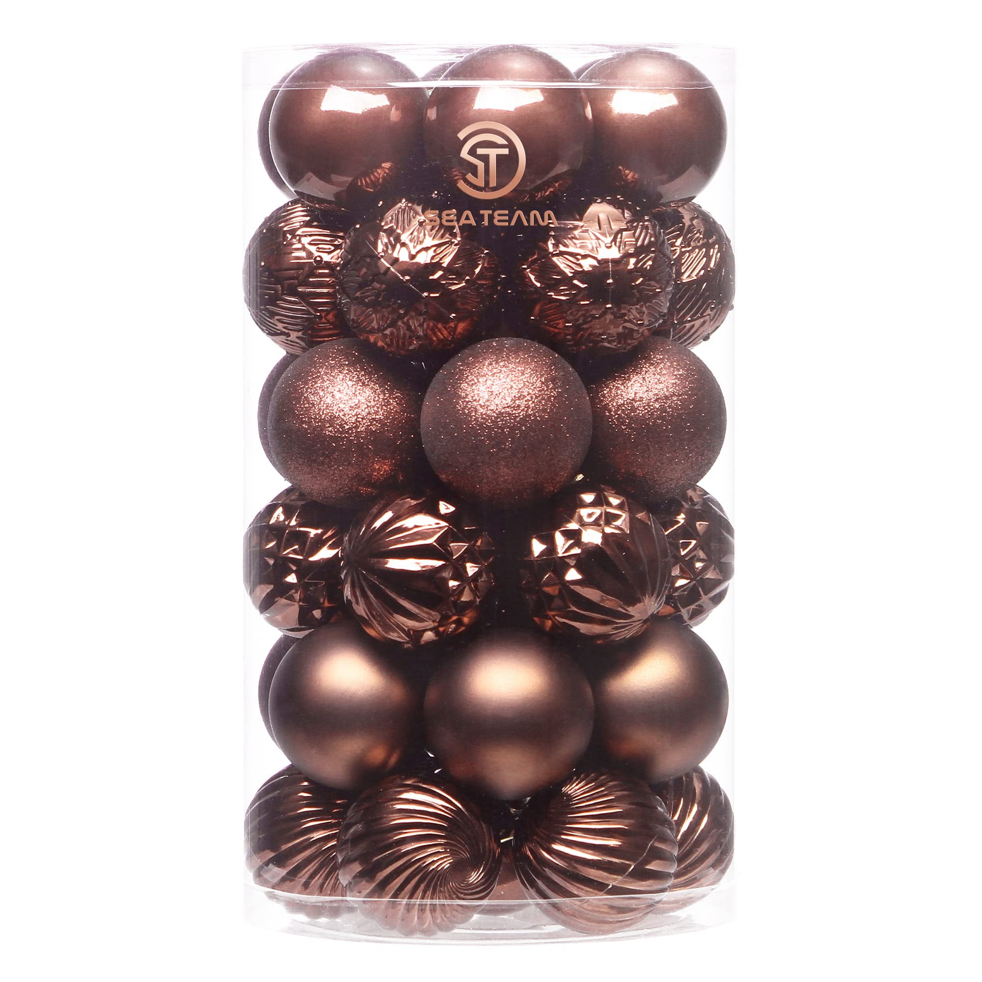 Sea Team 41-Pack Christmas Ball Ornaments with Strings, 60mm/2.36-Inch ...