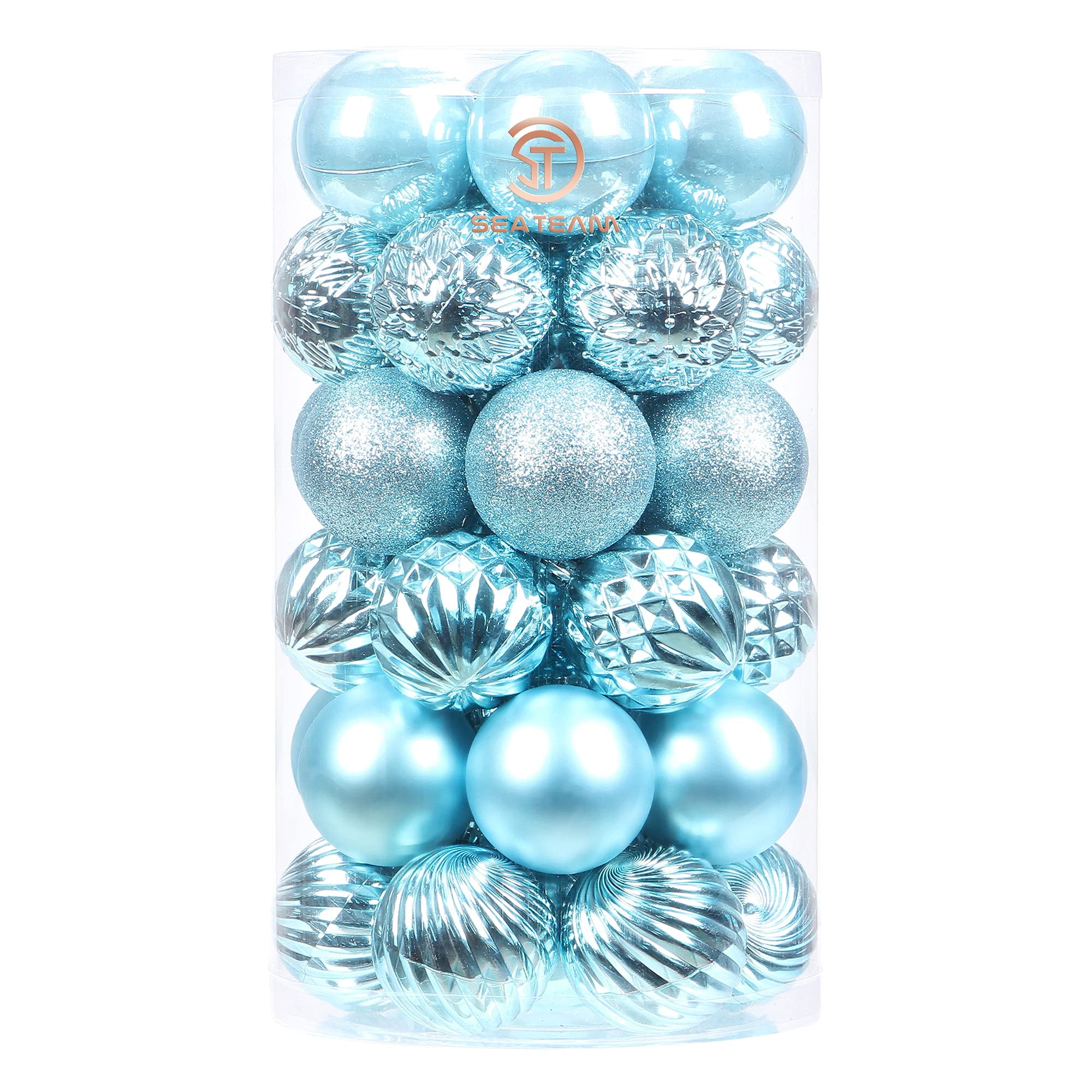 Sea Team 41-Pack Christmas Ball Ornaments with Strings, 60mm/2.36-Inch ...